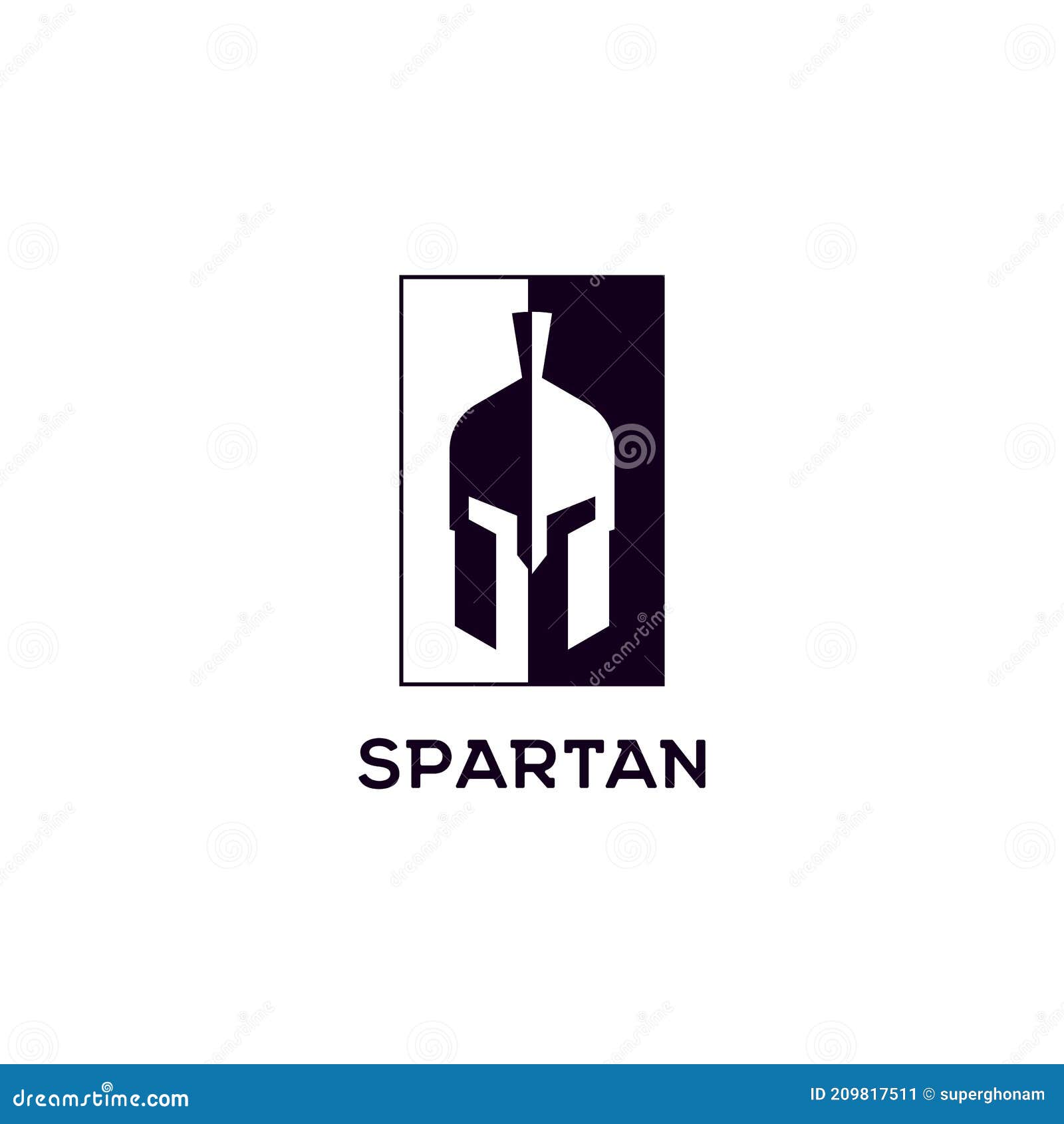 Spartan Logo Design Inspiration Vector Template Stock Vector ...