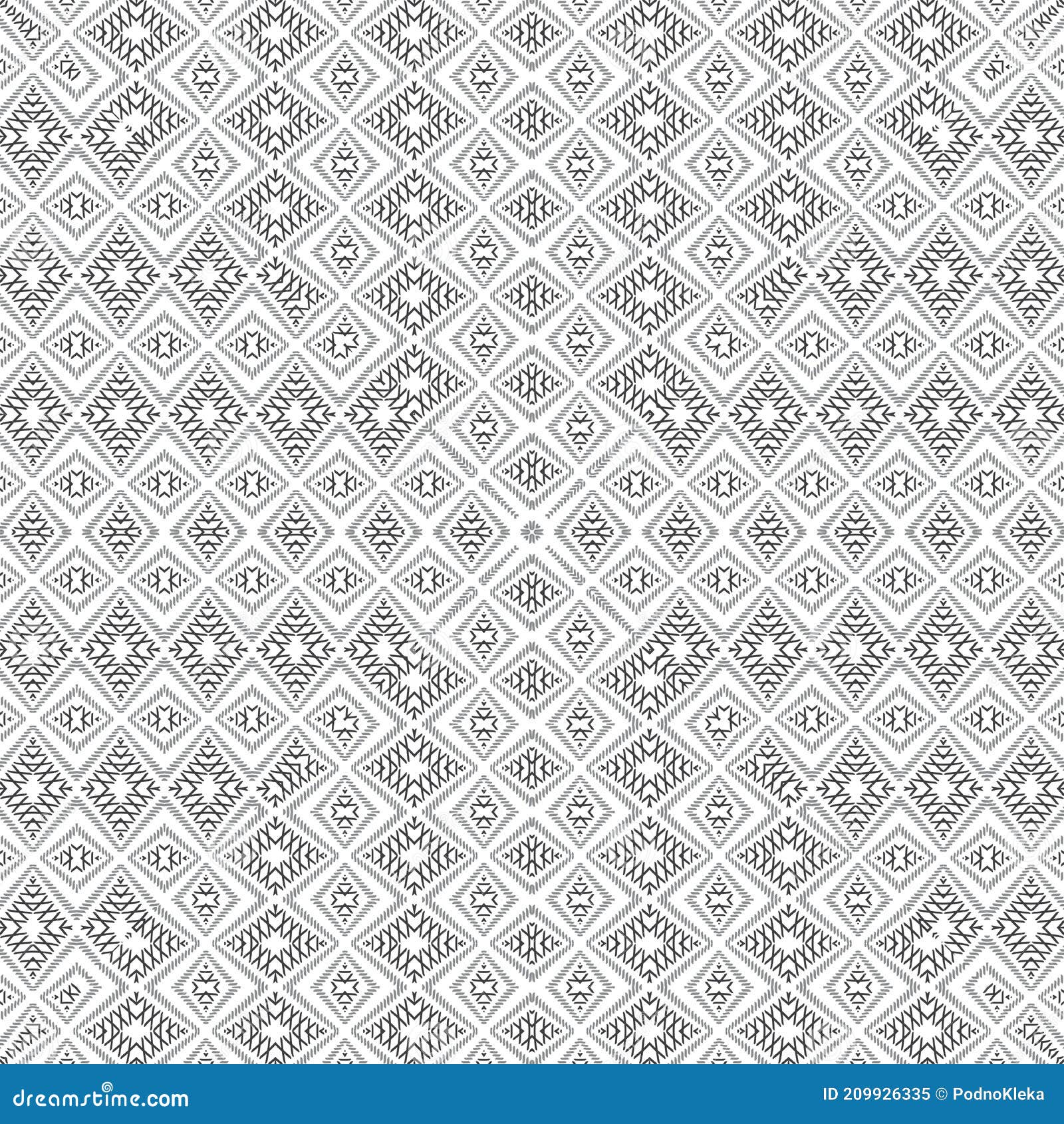 Radial Geometry Stitching Damask Embroidery Geometric Vector Seamless ...