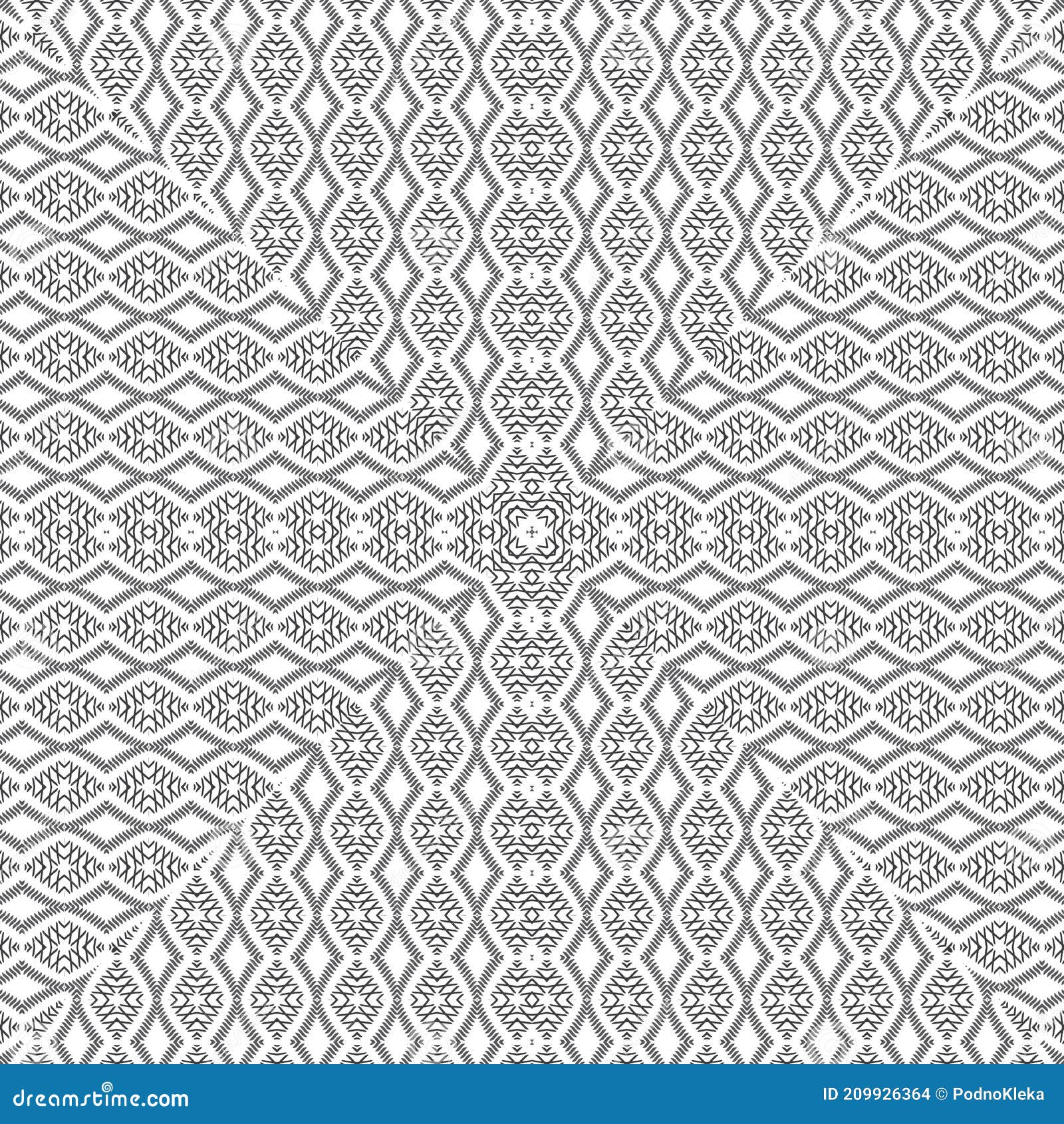 Radial Geometry Stitching Damask Embroidery Geometric Vector Seamless ...