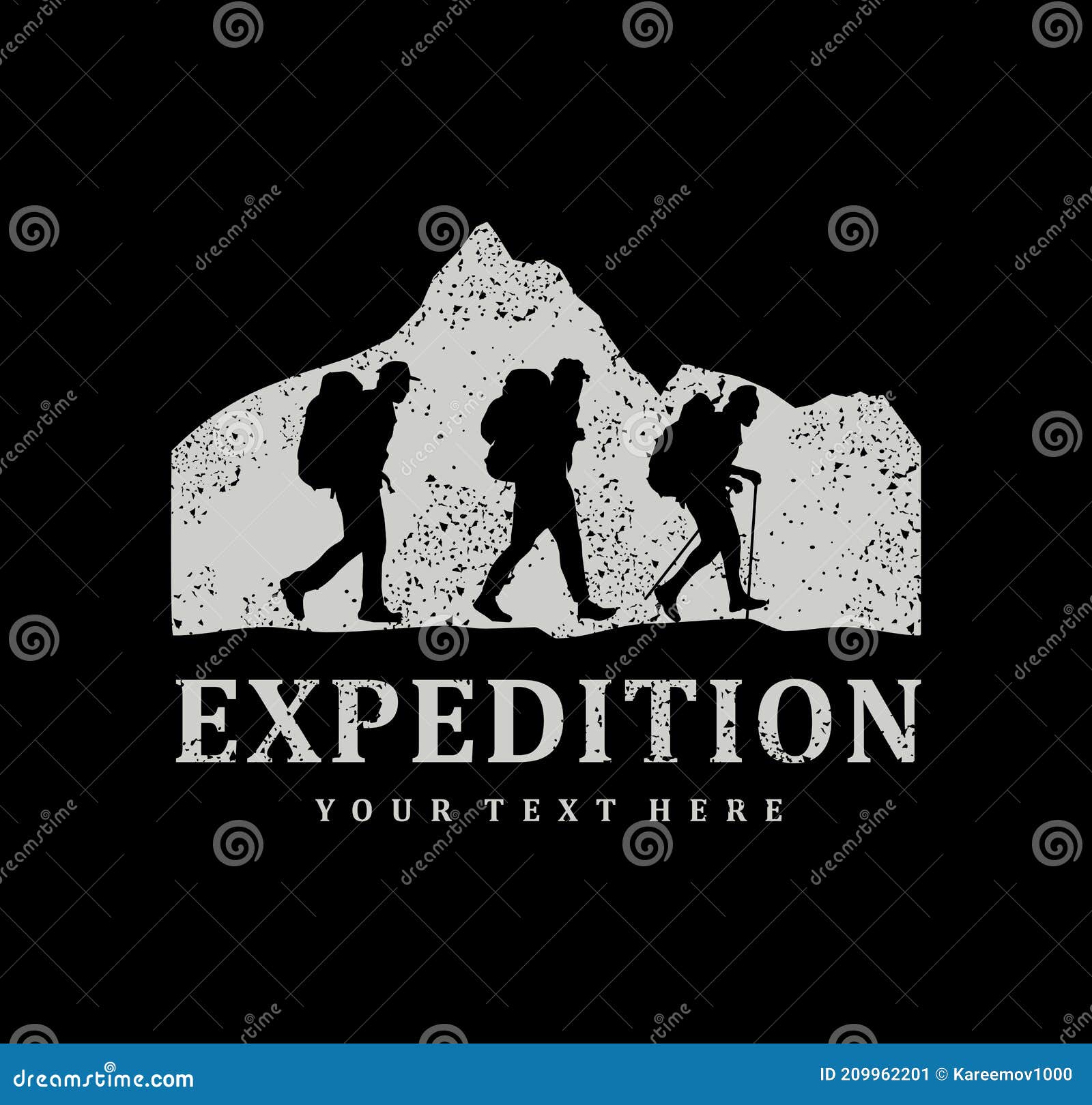 Expedition Team Logo Vector Silhouette Stock Vector - Illustration of ...