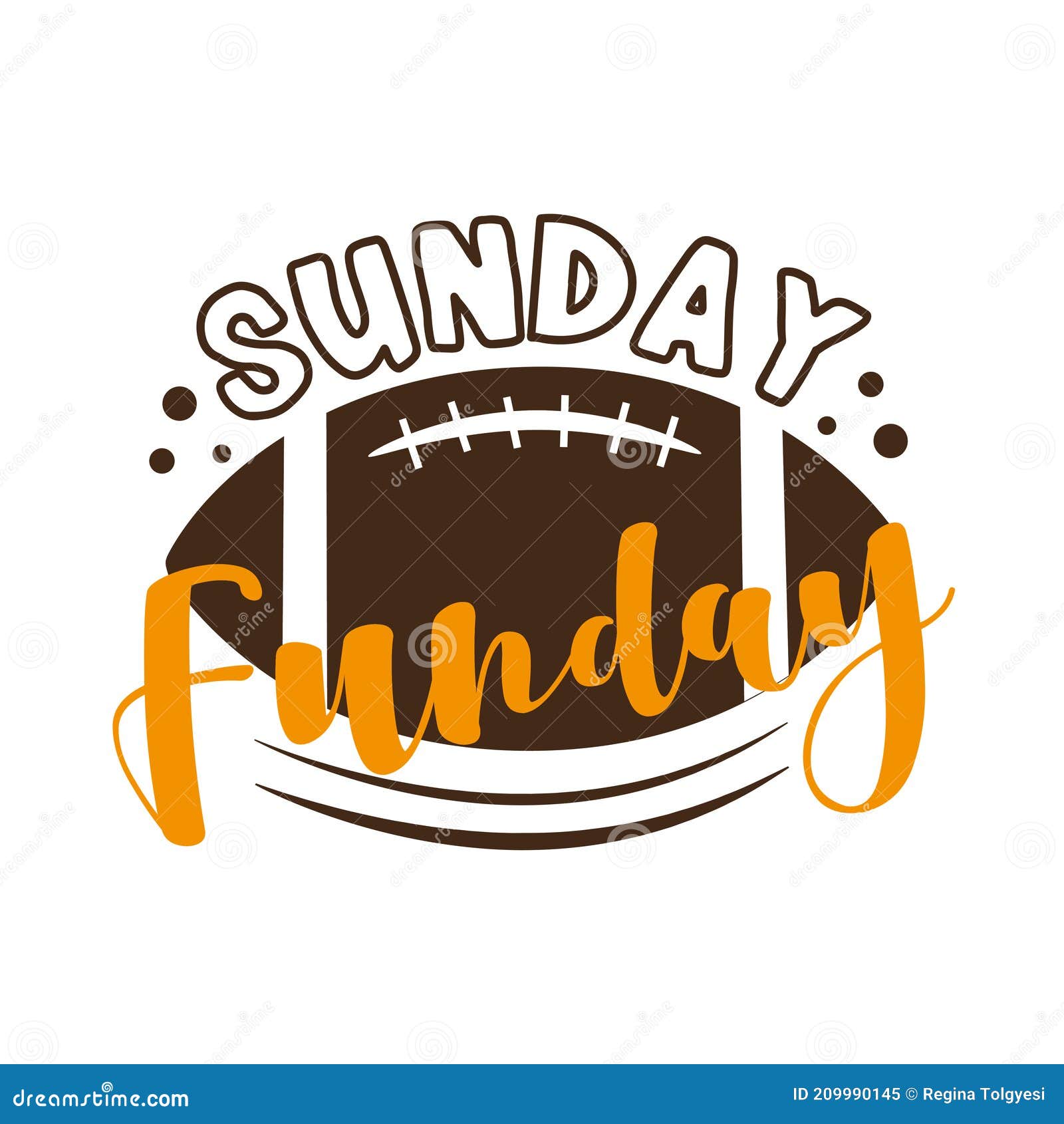 Sunday Funday. Hand Drawn Motivation Lettering Phrase. Black Ink ...