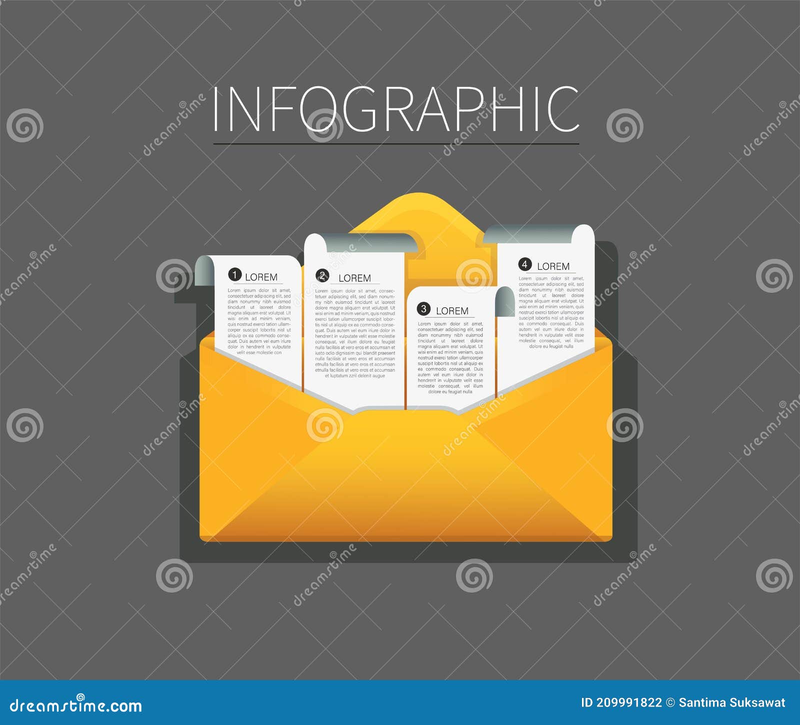 Infographic Mail Rocket Icons Concept Stock Image | CartoonDealer.com ...