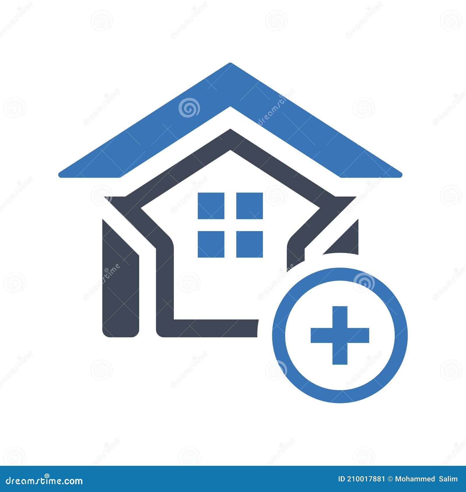 Add Home Icon. Vector Graphics Stock Vector - Illustration of house ...