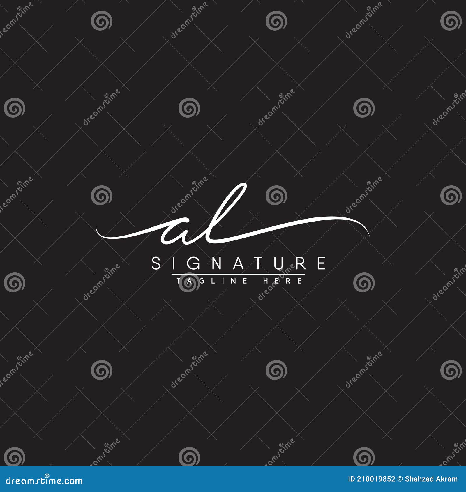 AL Initial Signature Logo - Handwritten Vector Logo Template for ...
