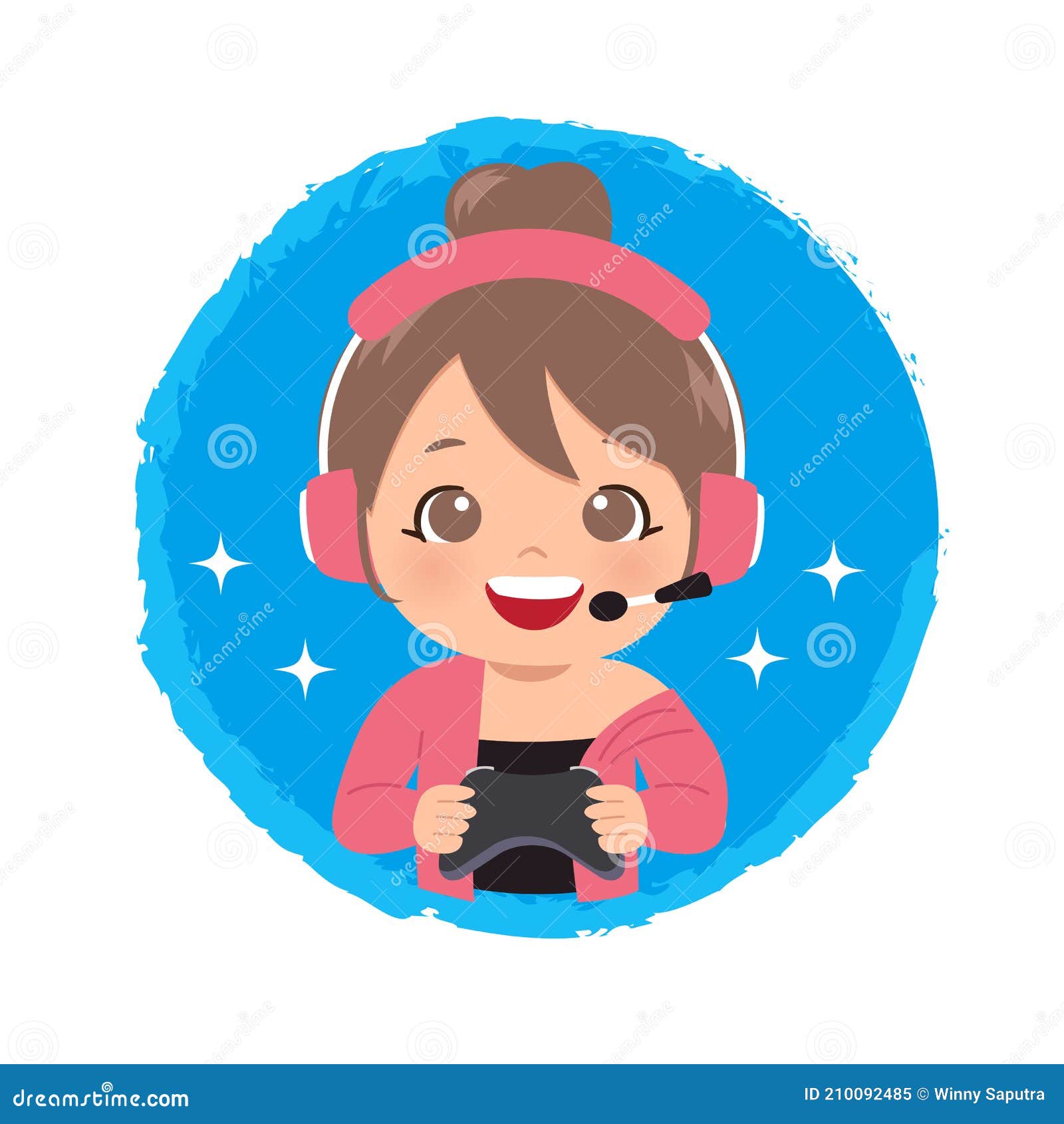 Cute Gamer Boy Cartoon Vector Illustration | CartoonDealer.com #233036597
