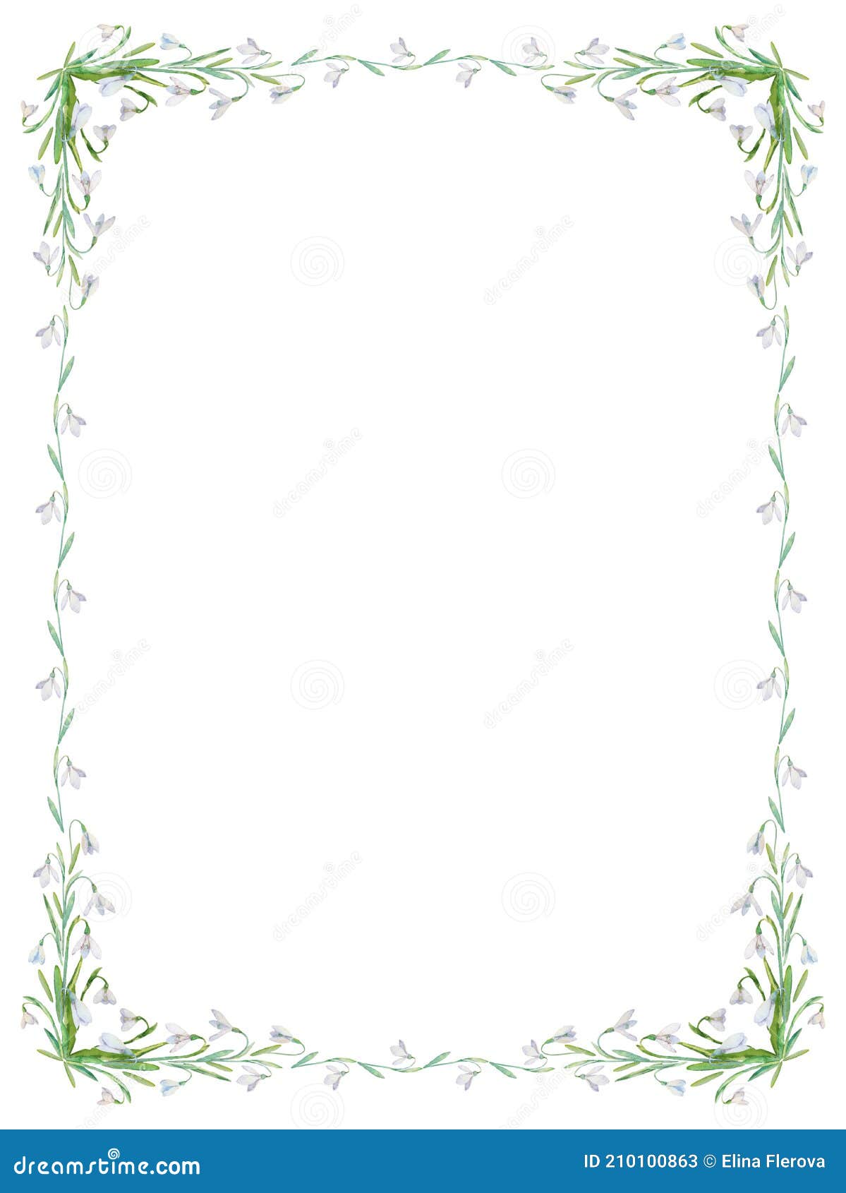 Border Snowdrops Stock Illustrations – 374 Border Snowdrops Stock ...