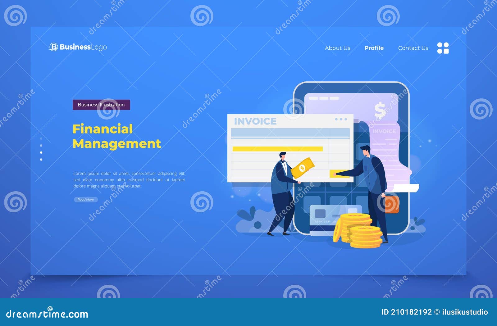 Financial Management Team Illustration Concept Stock Vector ...