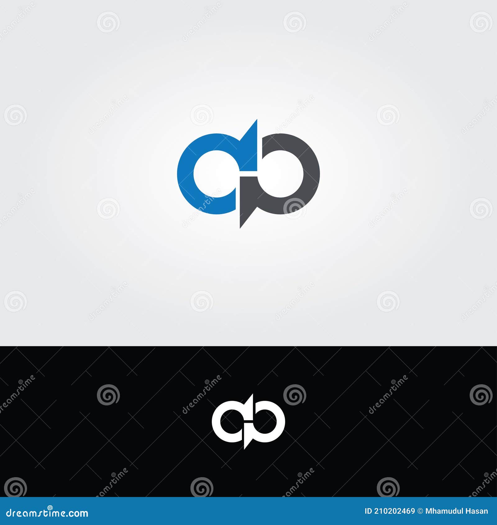 Letter DP Words/Alphabet Design for Your Business Stock Illustration ...
