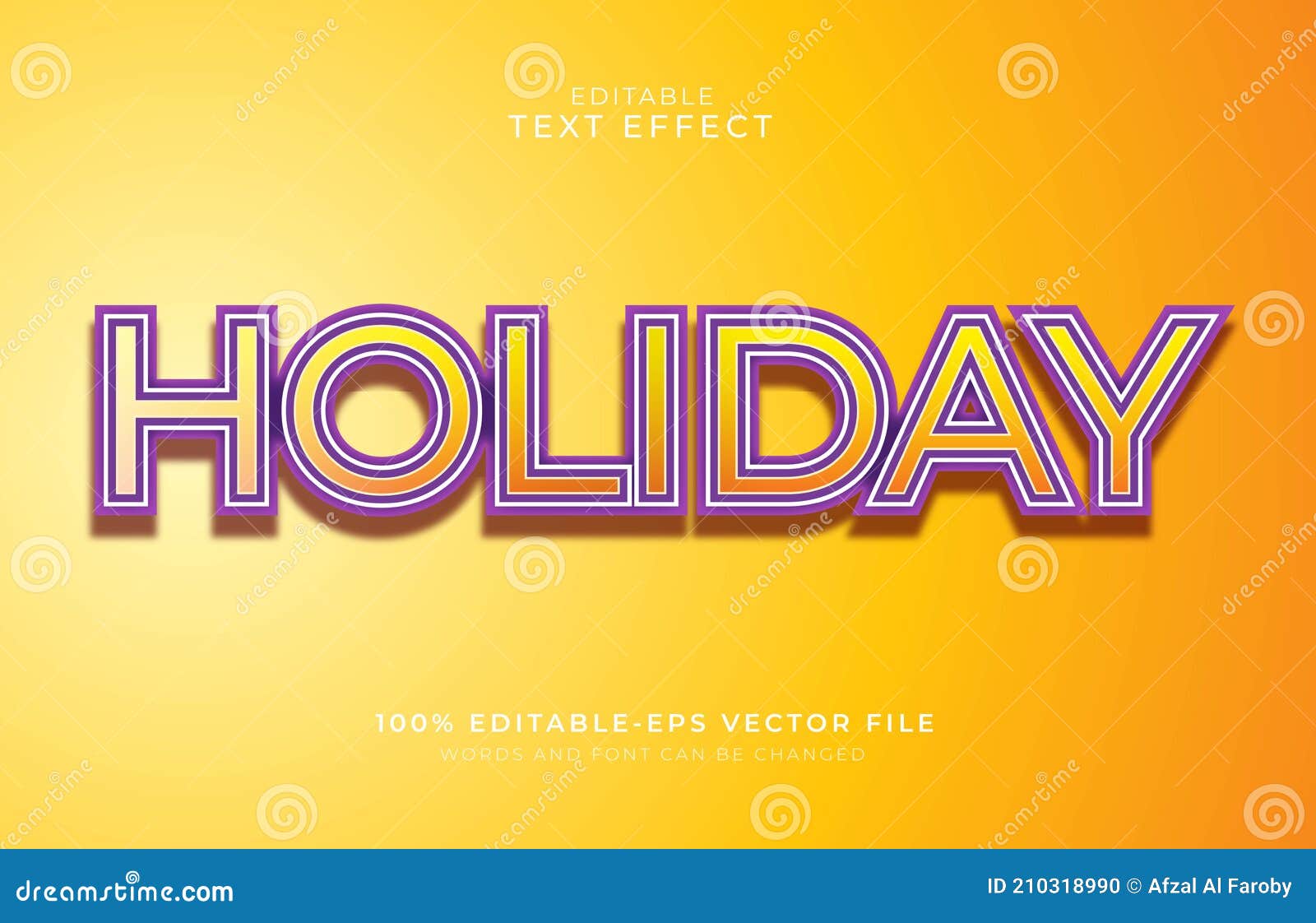 Holiday Text Effect Template Premium Vector Illustration Stock Vector ...