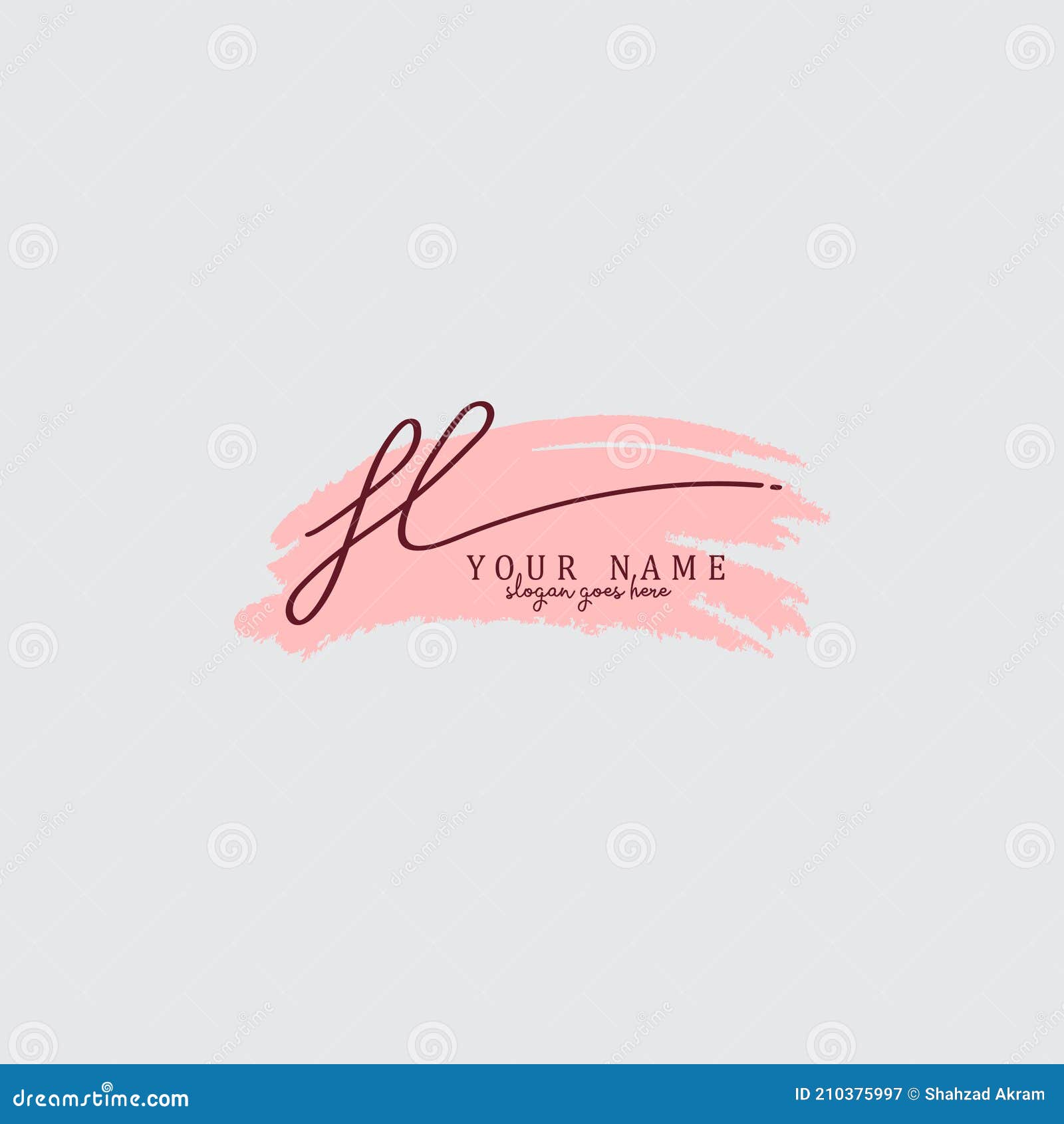 FL Initial Signature Logo - Handwritten Vector Logo Stock Vector ...