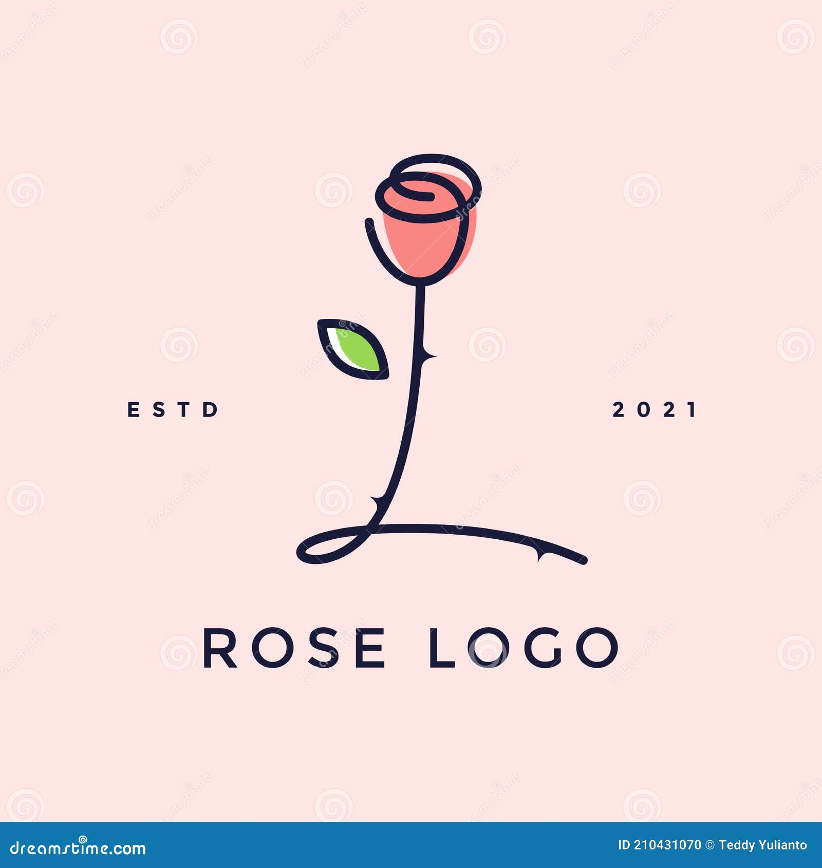 Charming Initial Rose Flower L Stock Vector - Illustration of gift ...