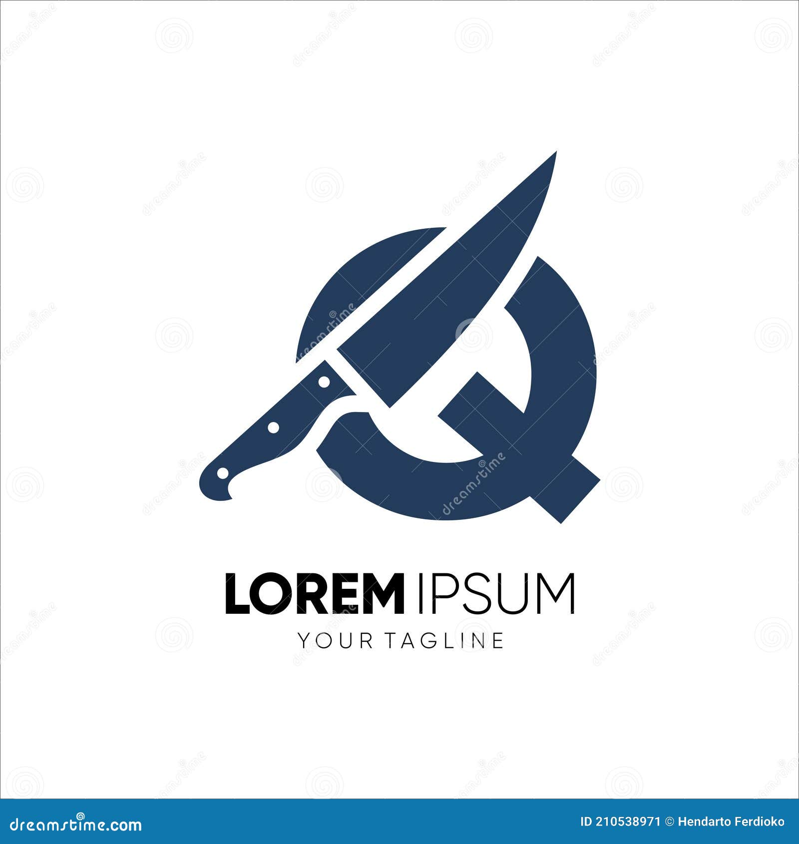 Letter Q Knife Logo Design Vector Stock Vector - Illustration of dish ...
