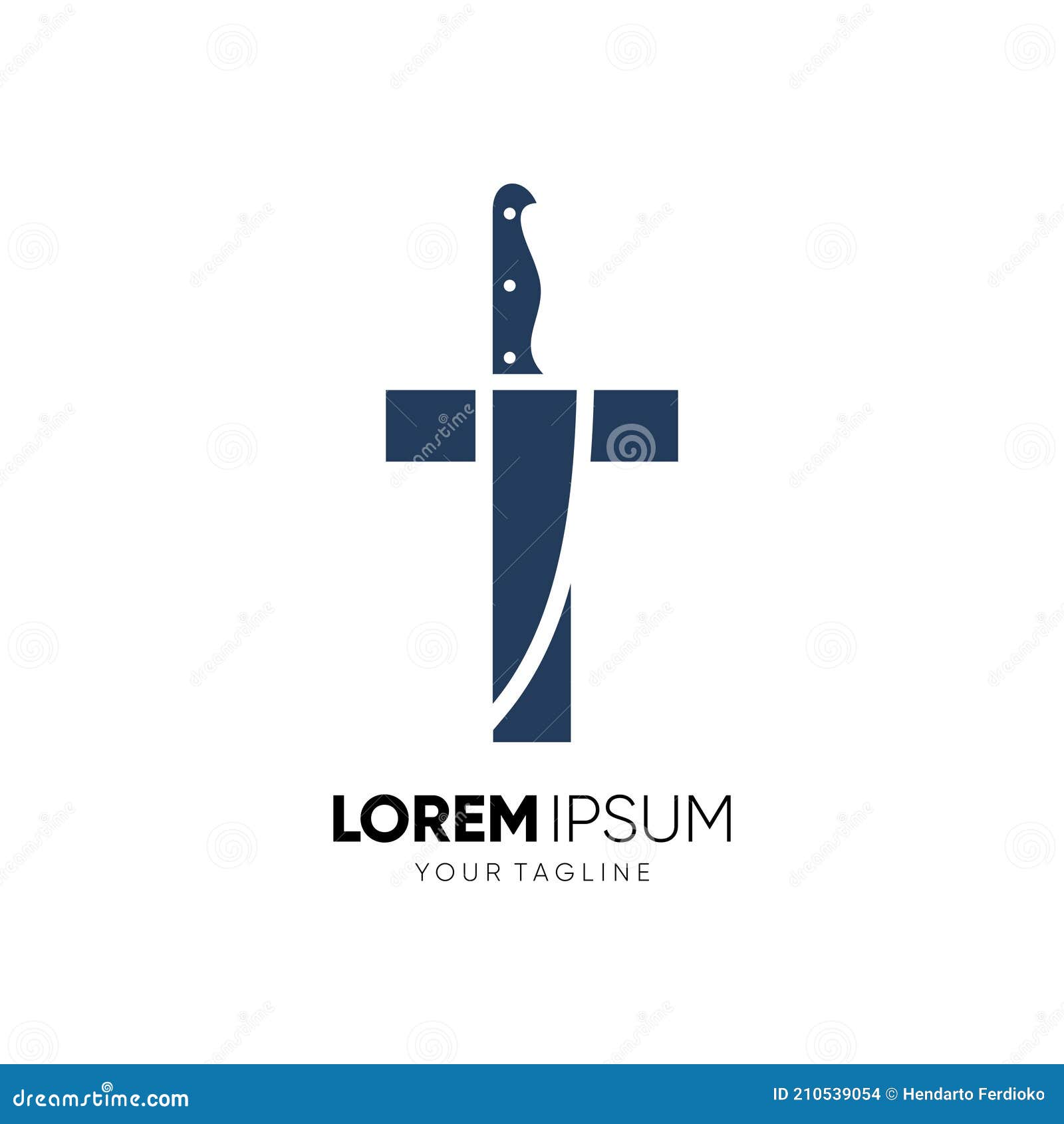 Letter T Knife Logo Design Vector Stock Vector - Illustration of ...