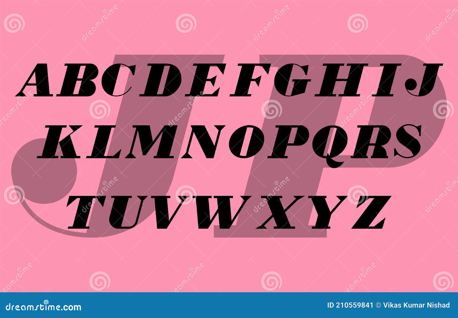 Calligraphy Alphabet Lettering a To Z Font Family Stock Vector ...