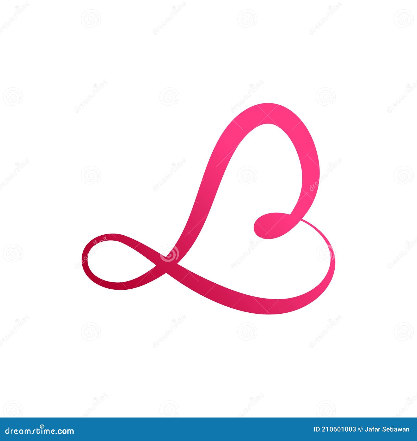 Red Heart And Infinity Symbol, Love Knot Vector Illustration ...