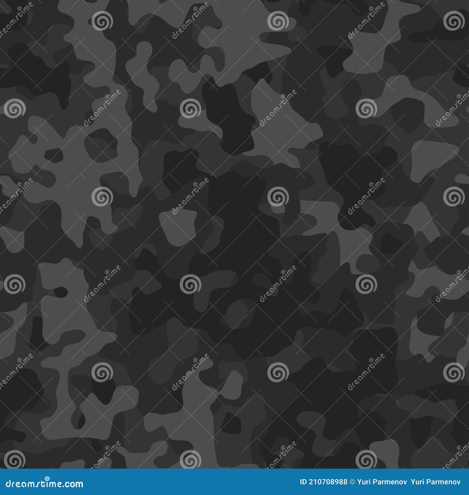 Black Military Background Of Soldier Camouflaging, Seamless Pattern ...