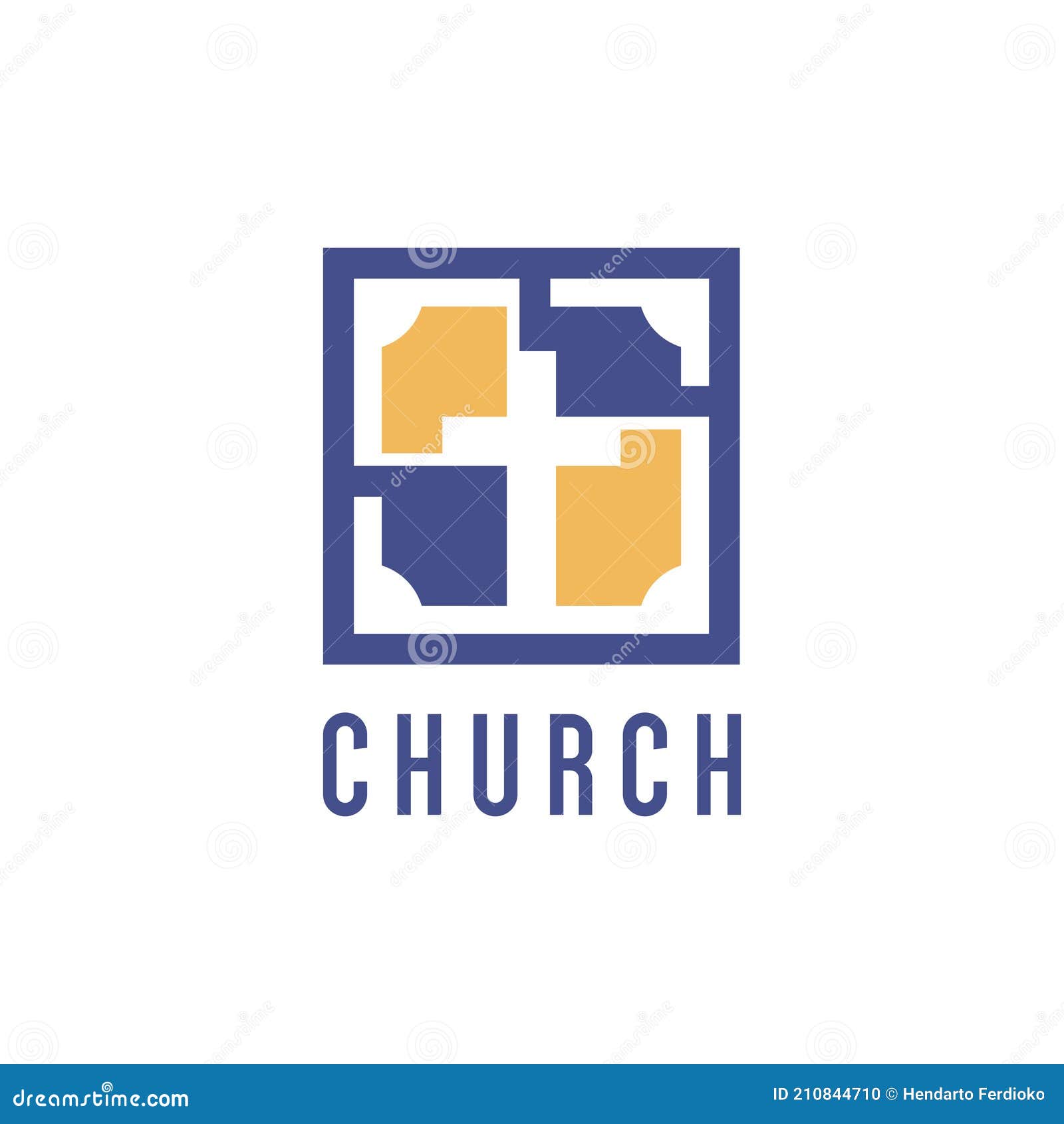 Cross Church Vector Logo Design Vector Stock Vector - Illustration of ...