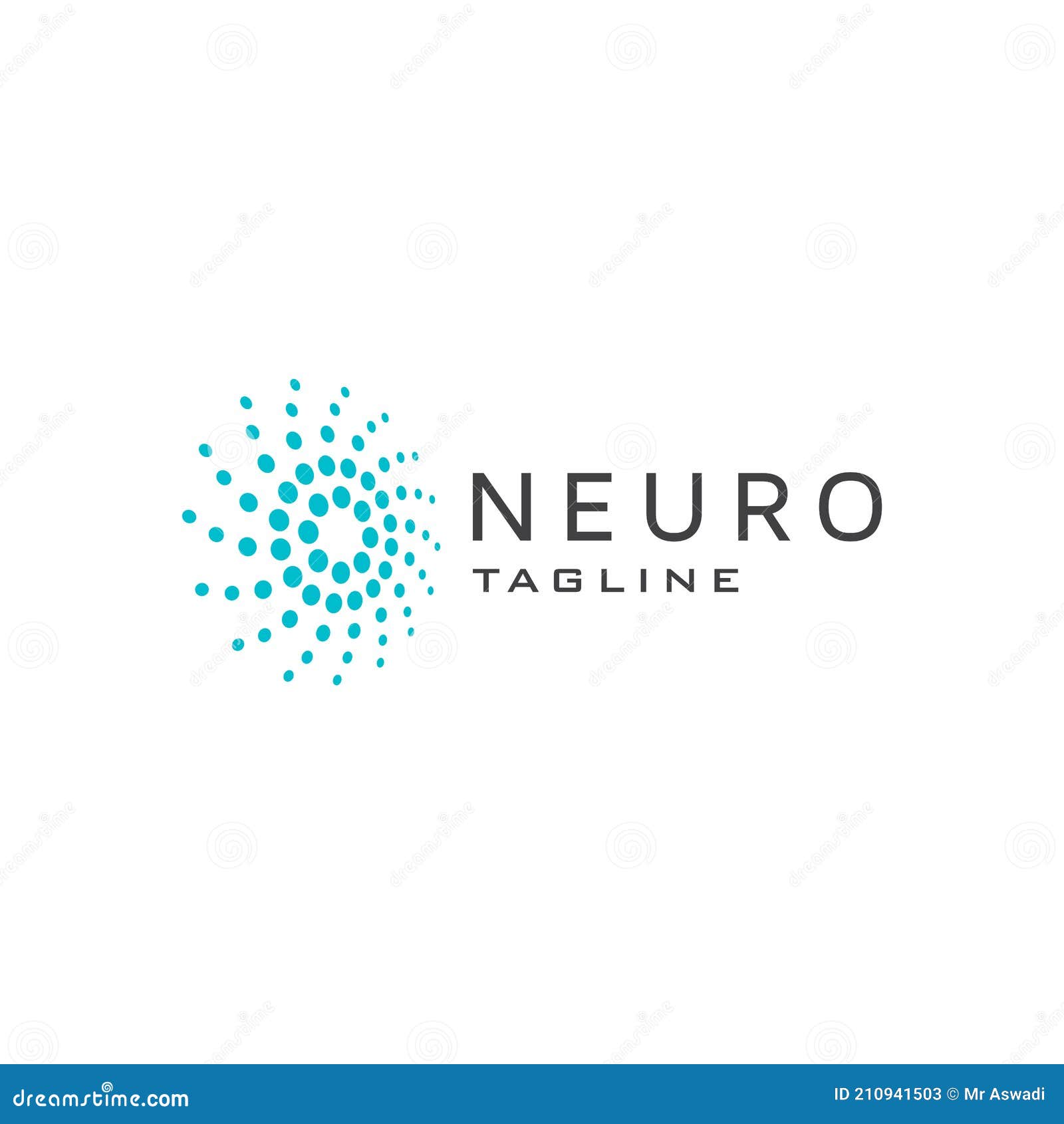 Abstract Dot Neuro Logo Icon Design Template Stock Vector ...