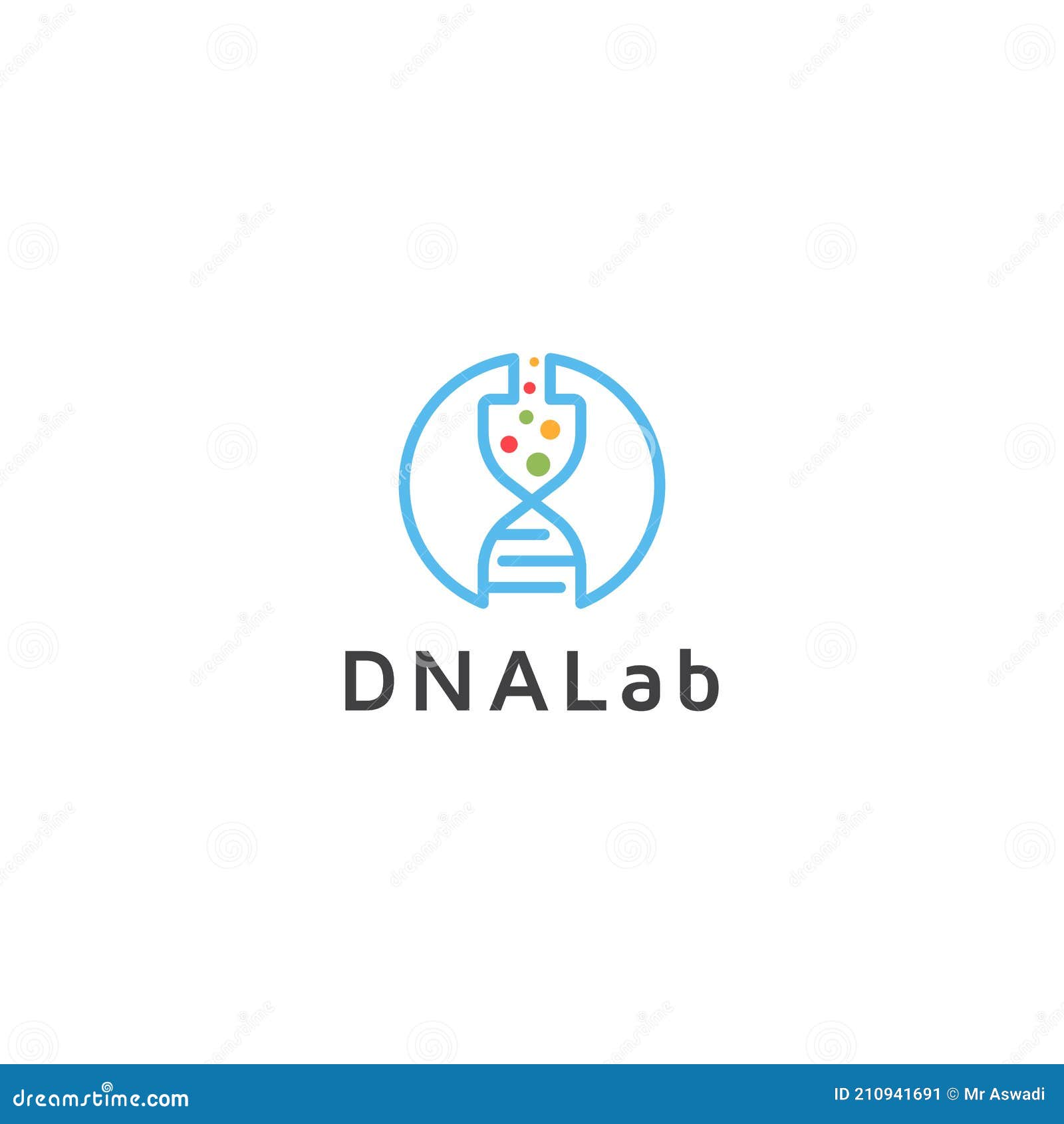 Abstract Helix DNA Lab Logo Icon Design Template Vector Stock Vector ...