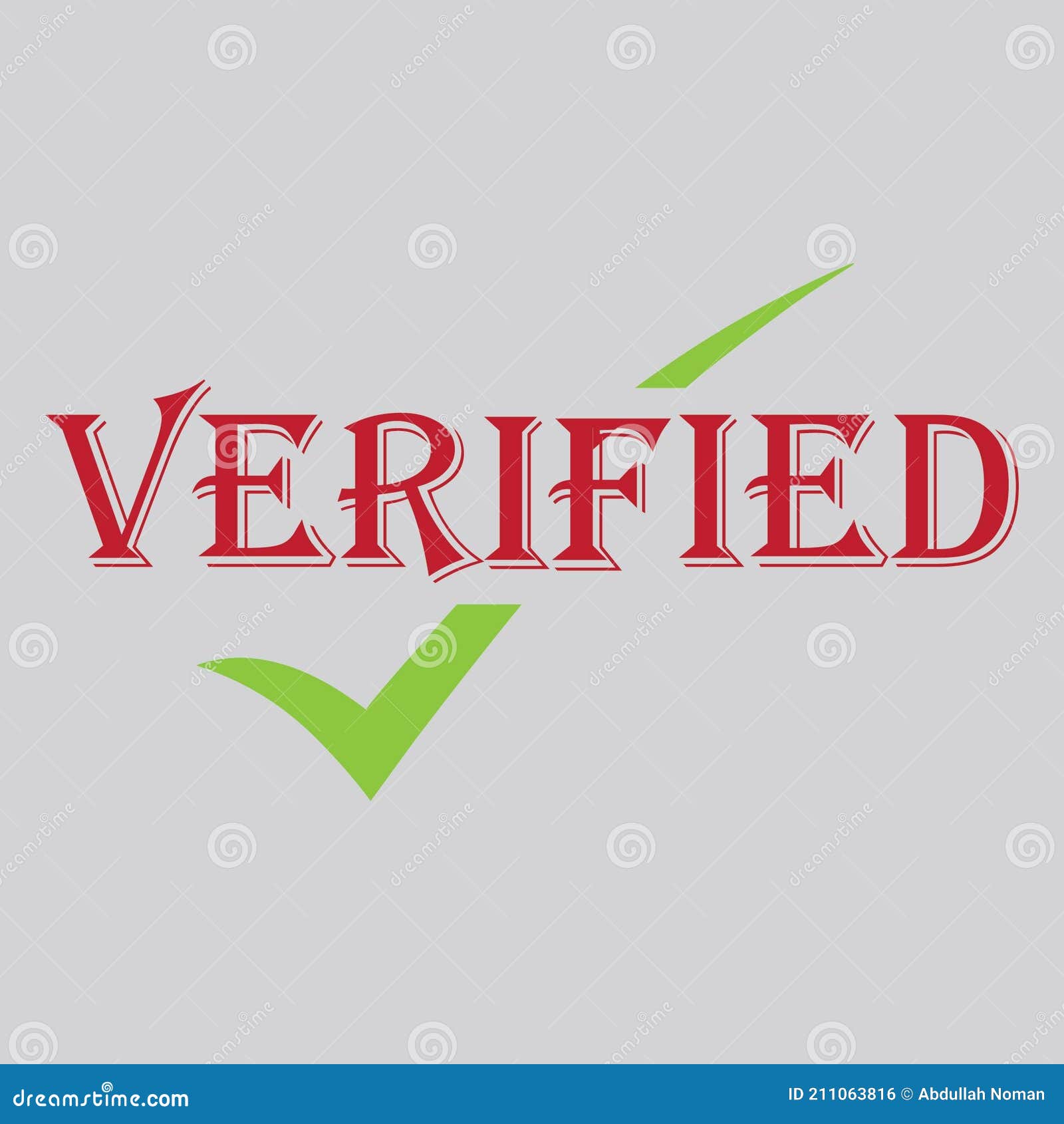 Verified Logo Design Vector Stock Vector - Illustration of customer ...