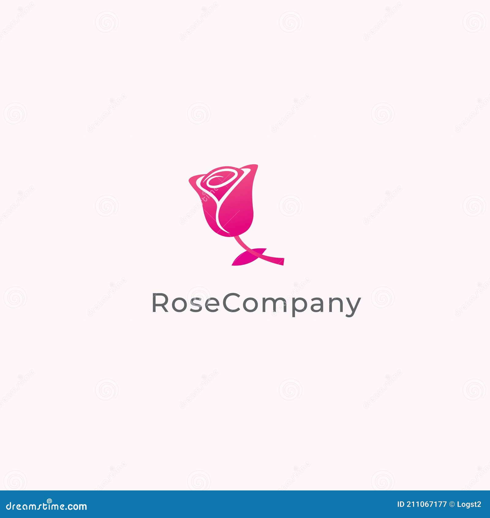 Rose Vector Logo. Rose Emblem Stock Vector - Illustration of decoration ...