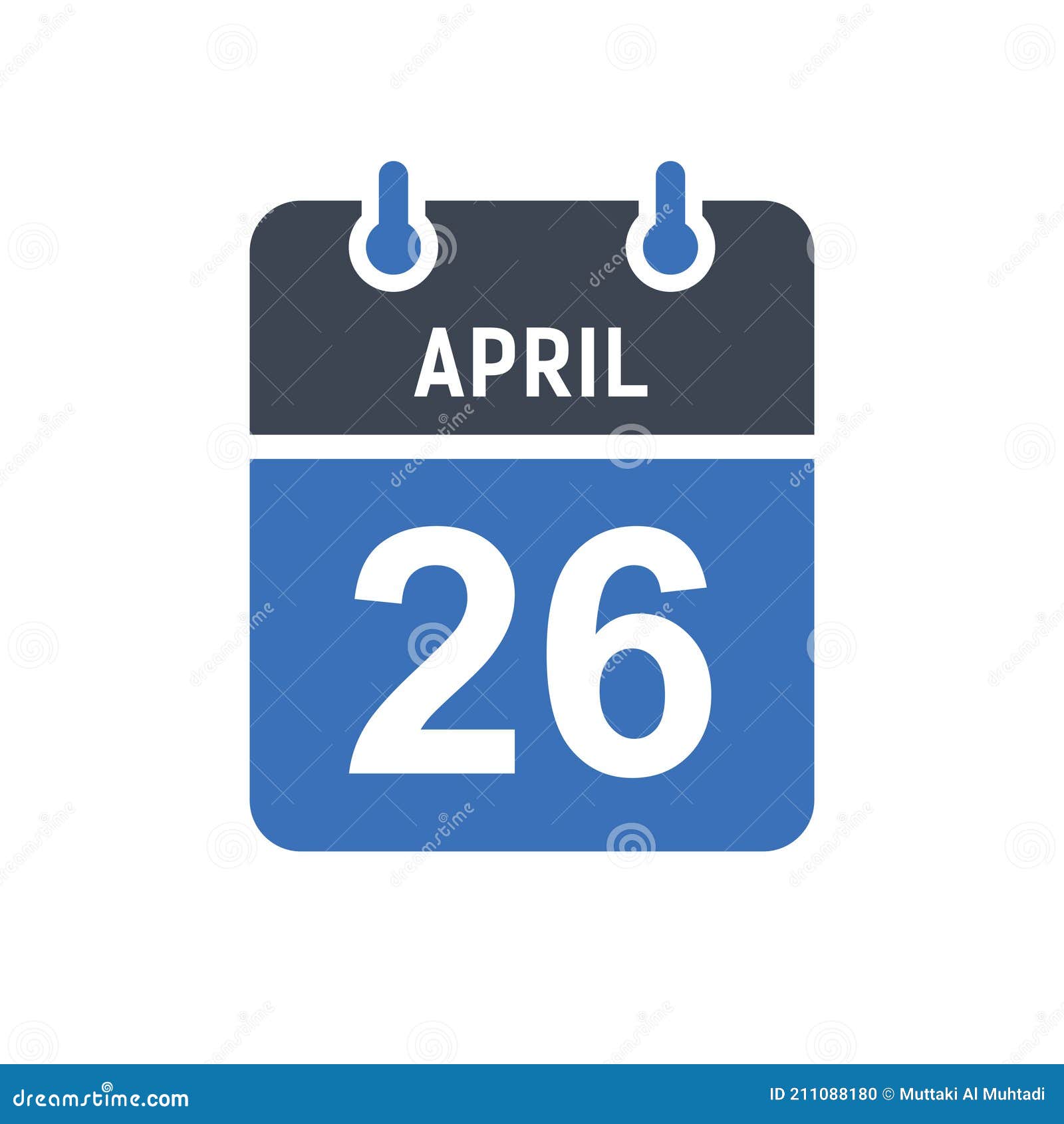 April 26 Calendar Date Icon, Event Date Icon, Calendar Date, Icon ...