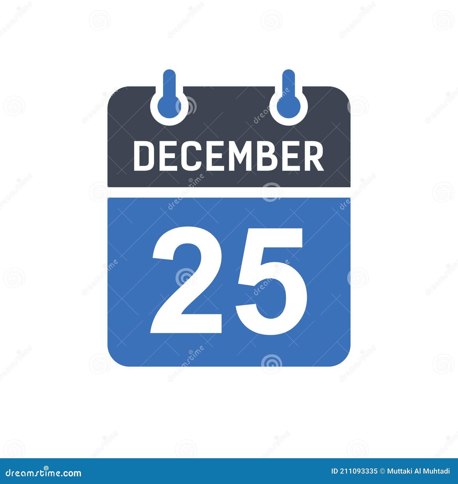December 25 Calendar Date Icon, Event Date Icon, Calendar Date, Icon ...