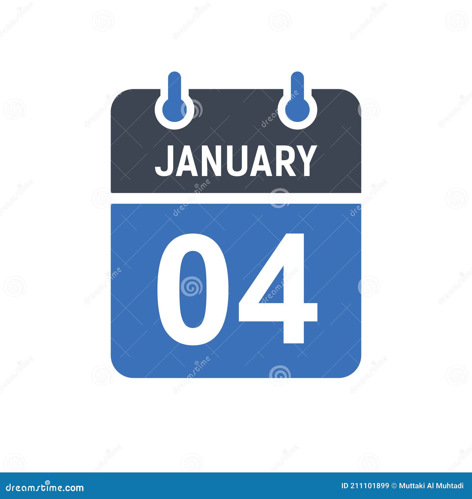January 4 Calendar Date Icon, Event Date Icon, Calendar Date, Icon ...