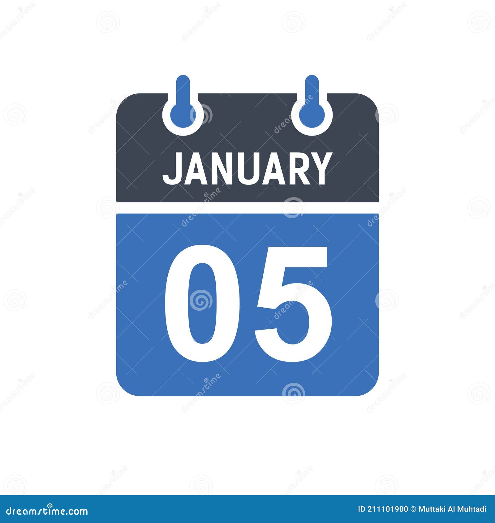 January 5 Calendar Date Icon, Event Date Icon, Calendar Date, Icon ...