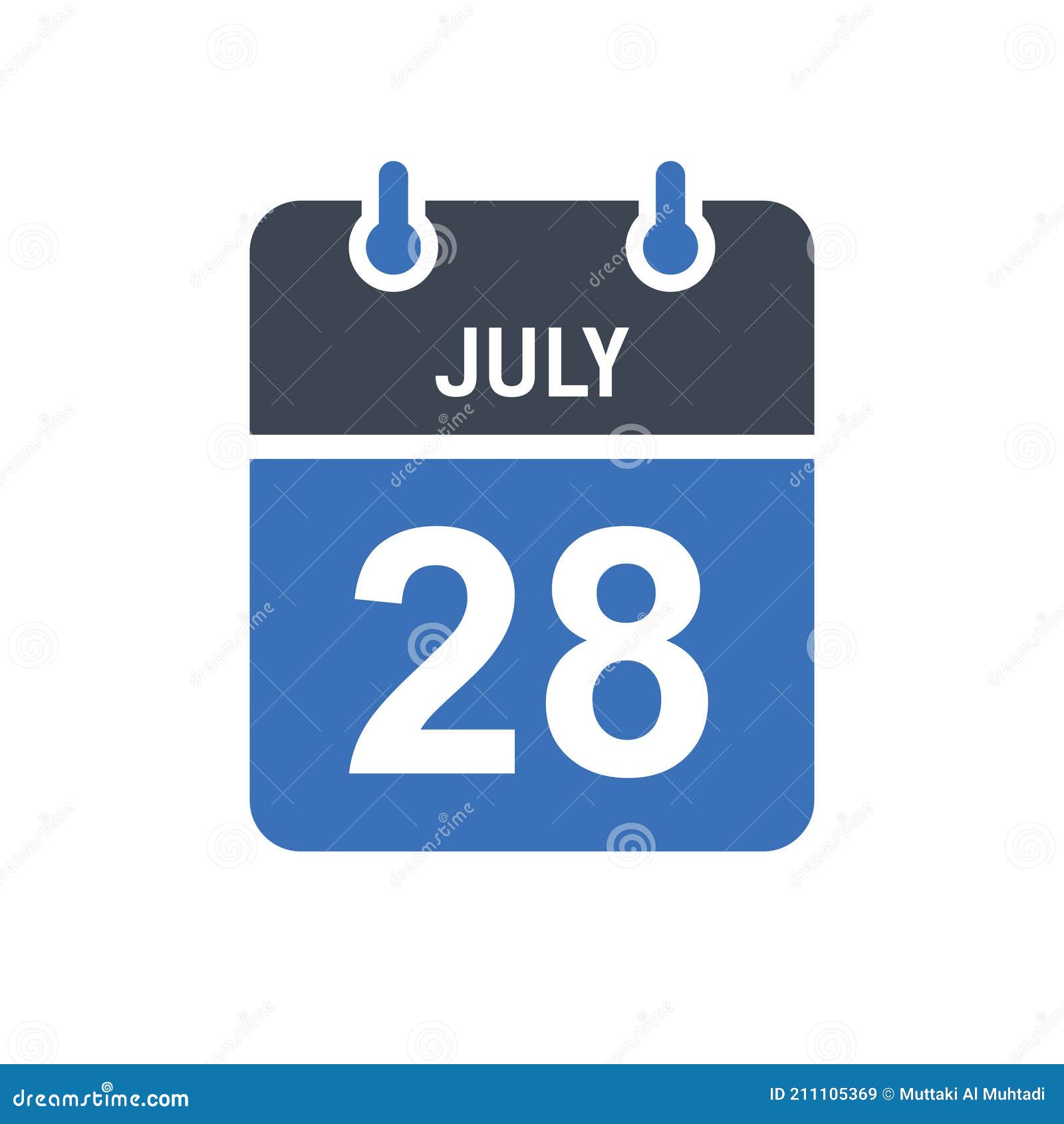 July 28 Calendar Date Icon, Event Date Icon, Calendar Date, Icon Design ...