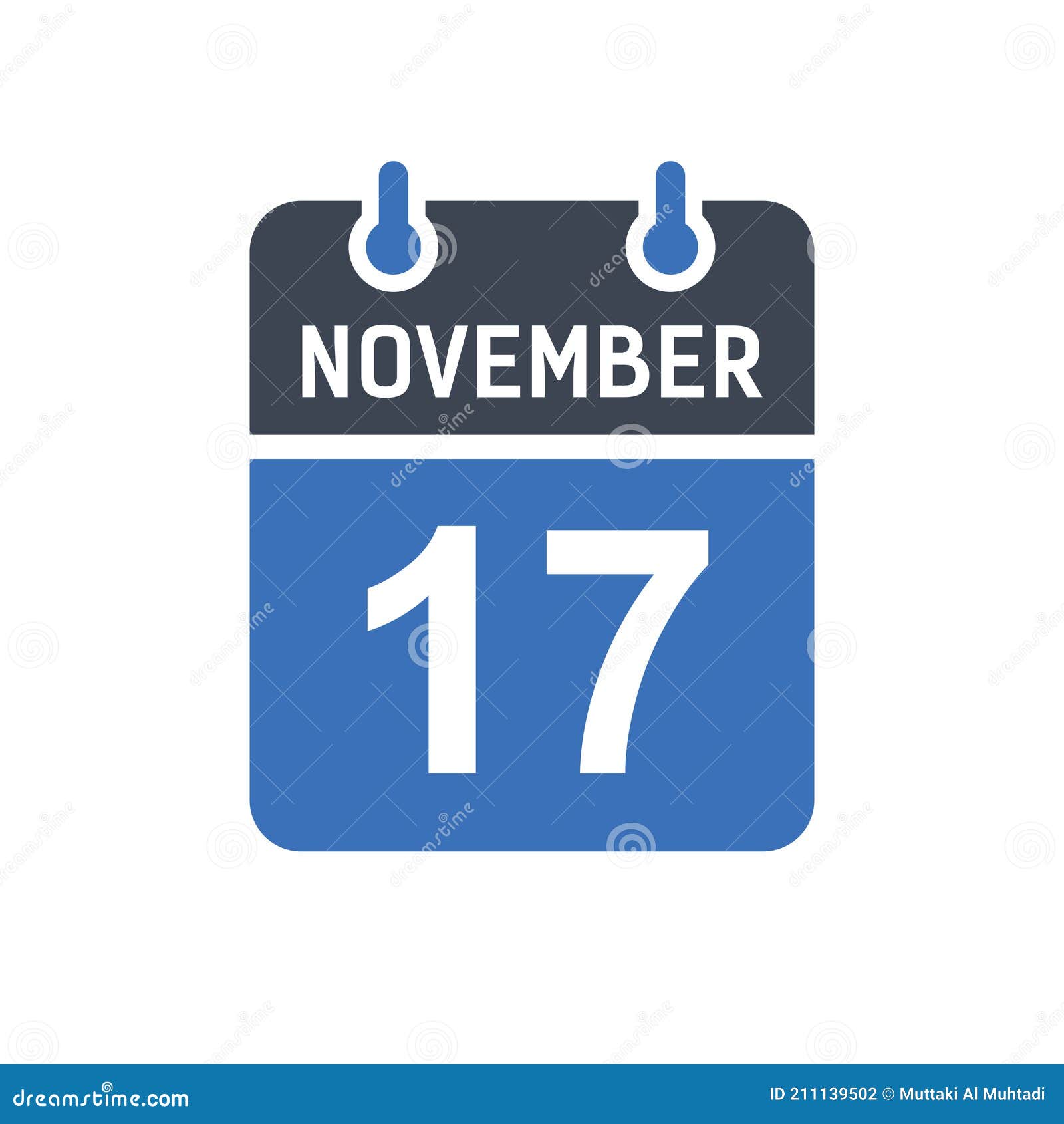 November 17 Calendar Date Icon, Event Date Icon, Calendar Date, Icon ...