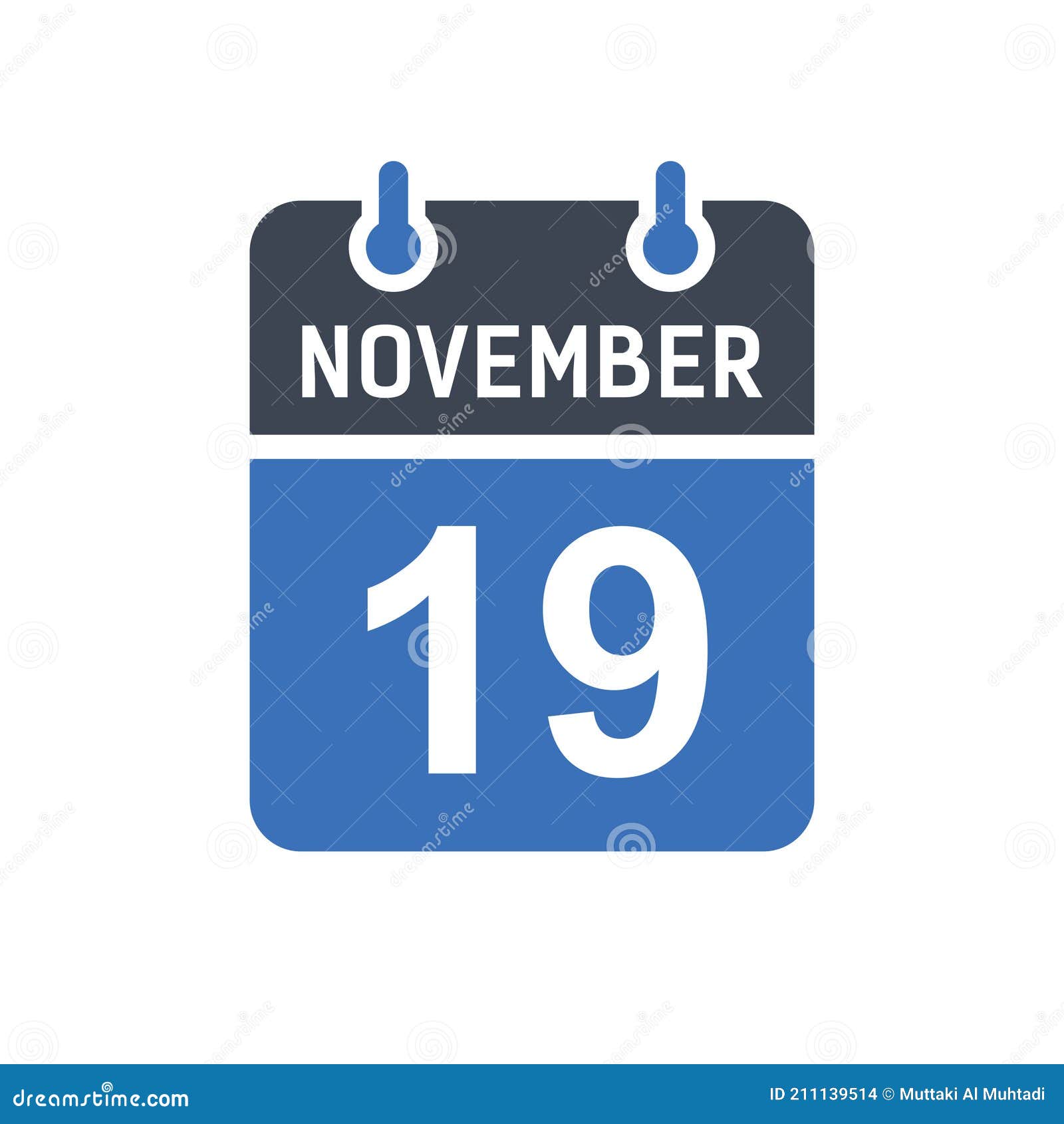November 19 Calendar Date Icon, Event Date Icon, Calendar Date, Icon ...