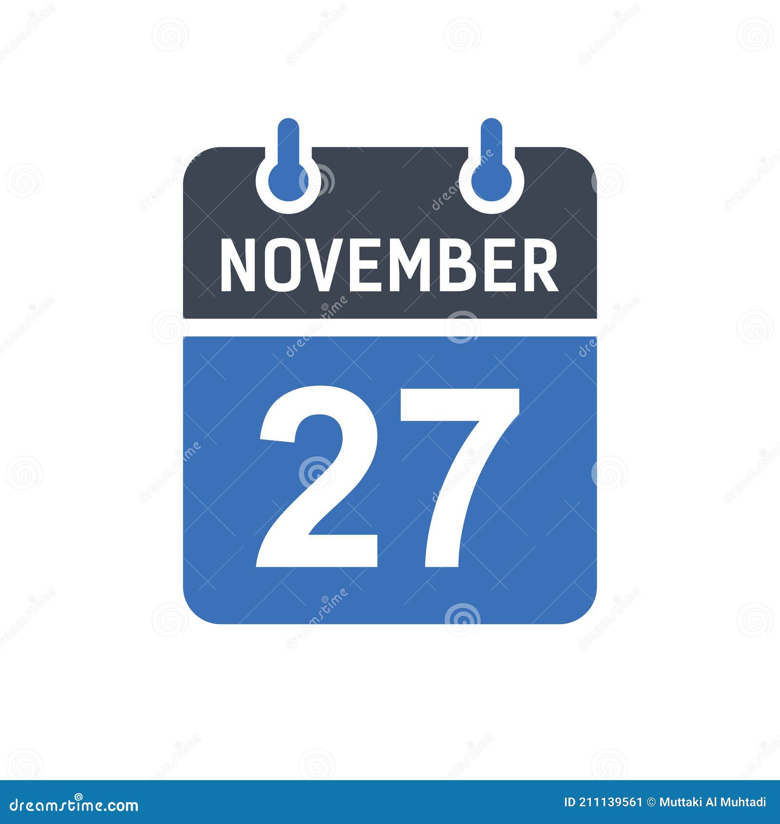 November 27 Calendar Date Icon, Event Date Icon, Calendar Date, Icon ...