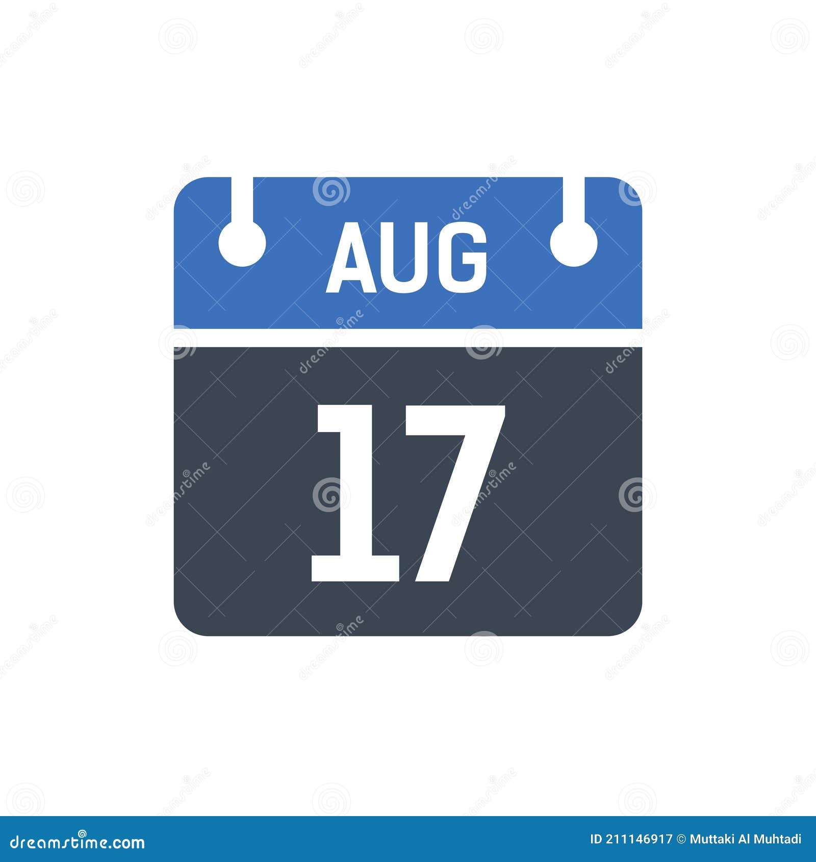 August 17 Calendar, Date, Interface, Time Icon, Web, Internet, Setting ...