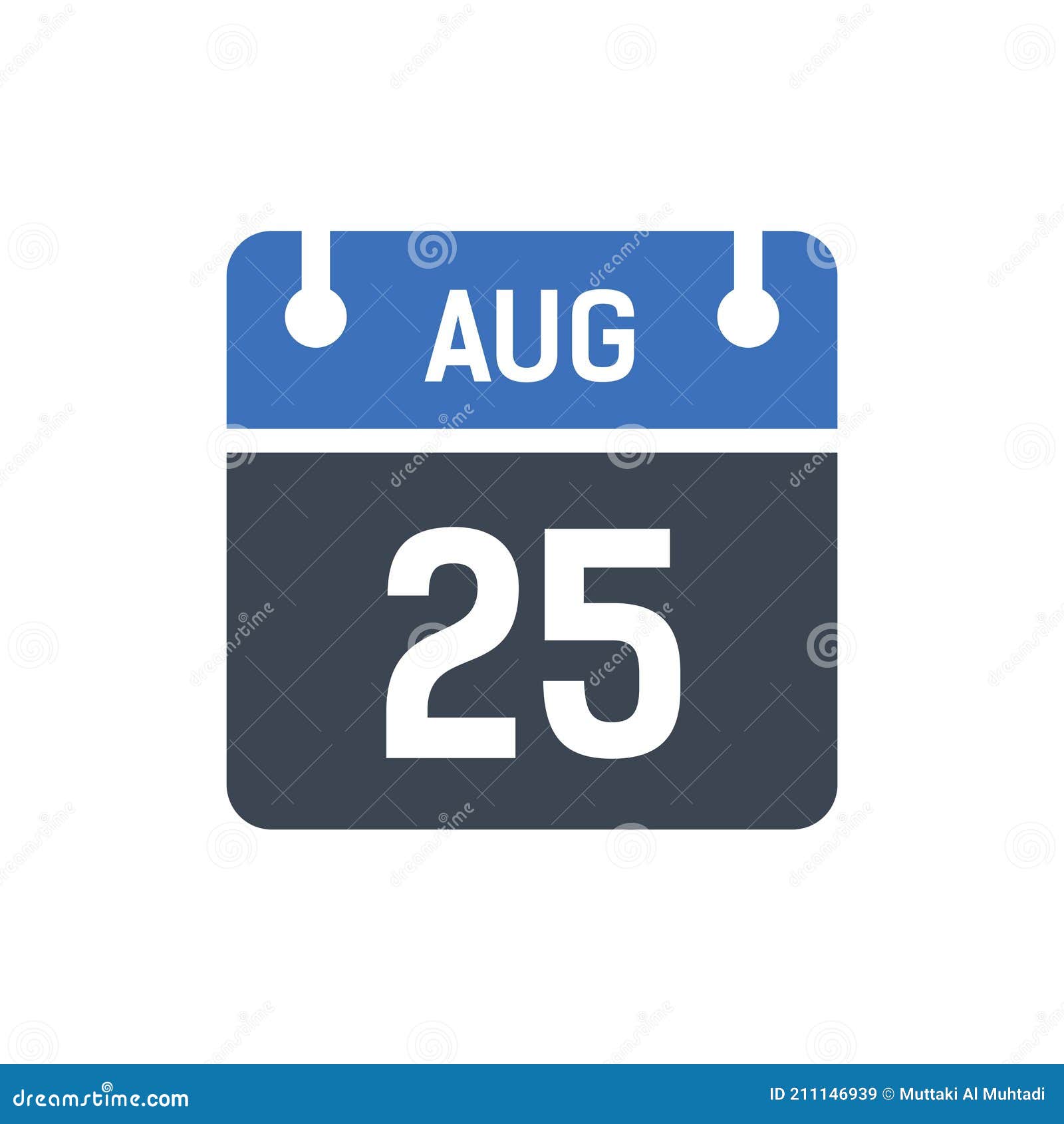 August 25 Calendar, Date, Interface, Time Icon, Web, Internet, Setting ...