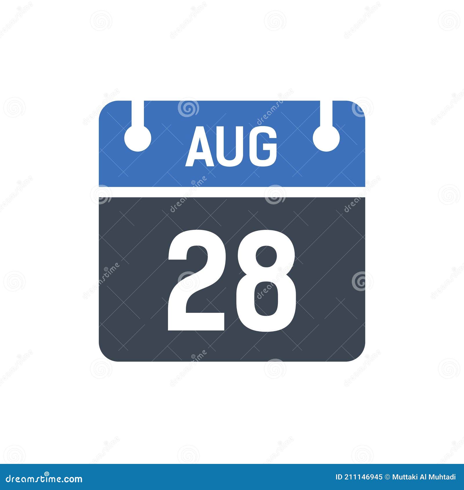 August 28 Calendar, Date, Interface, Time Icon, Web, Internet, Setting ...