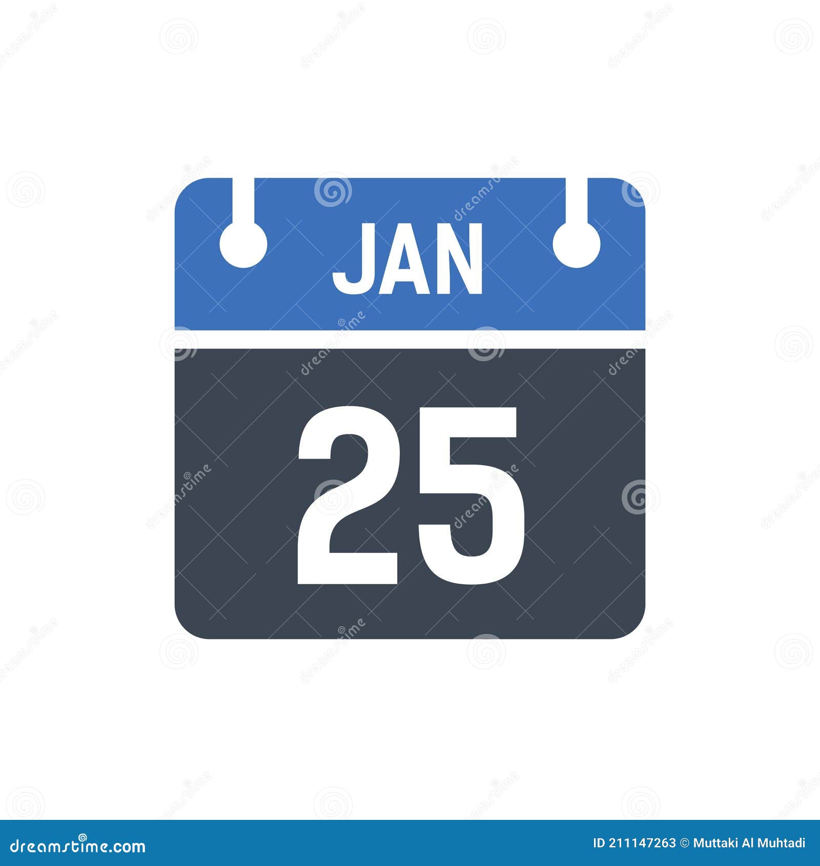 January 25 Calendar, Date, Interface, Time Icon, Web, Internet, Setting ...