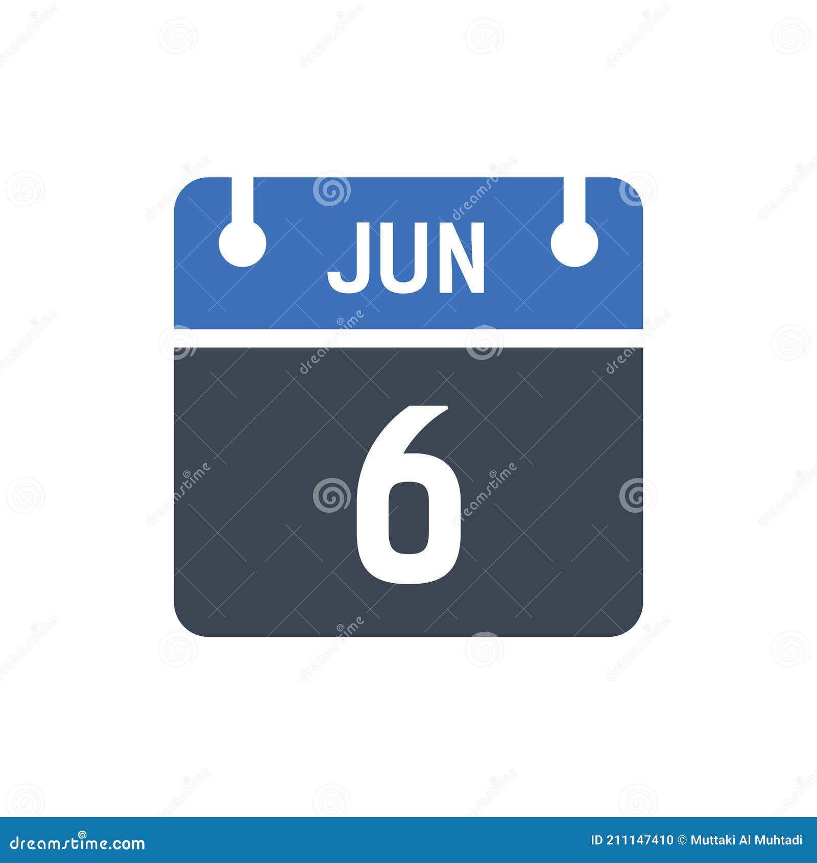 June 6 Calendar, Date, Interface, Time Icon, Web, Internet, Setting ...