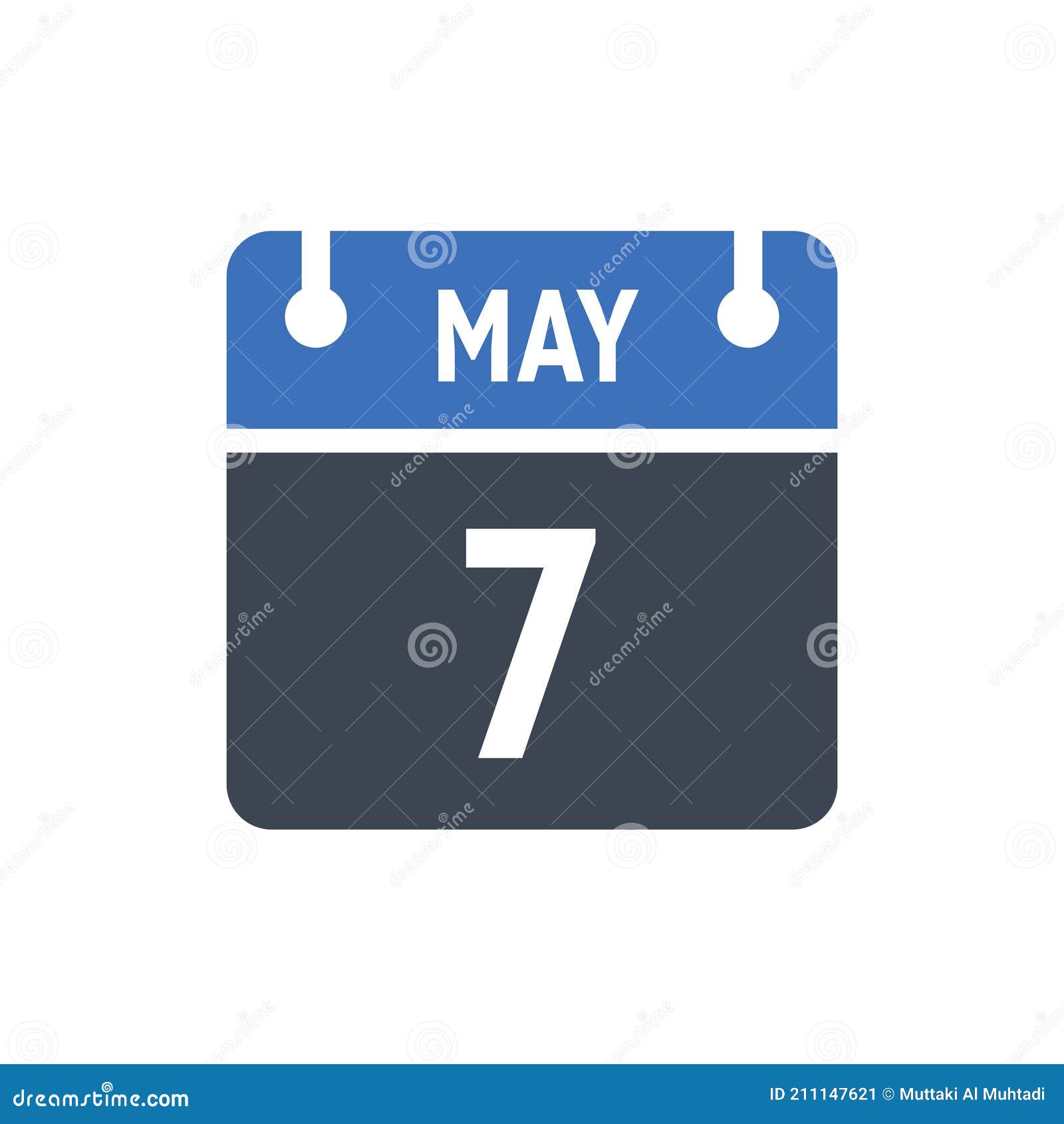 May 7 Calendar, Date, Interface, Time Icon, Web, Internet, Setting ...