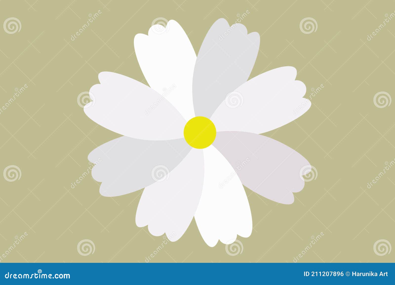 Flower Vector Graphics in Gray Stock Vector - Illustration of gray ...
