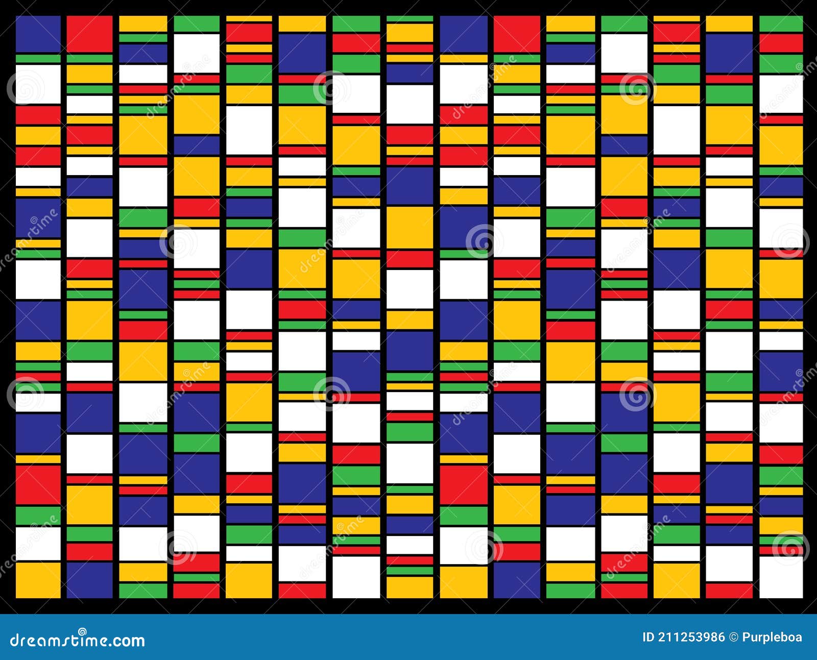 Print Vector Pattern of Primary Colour Blocks Stock Vector ...