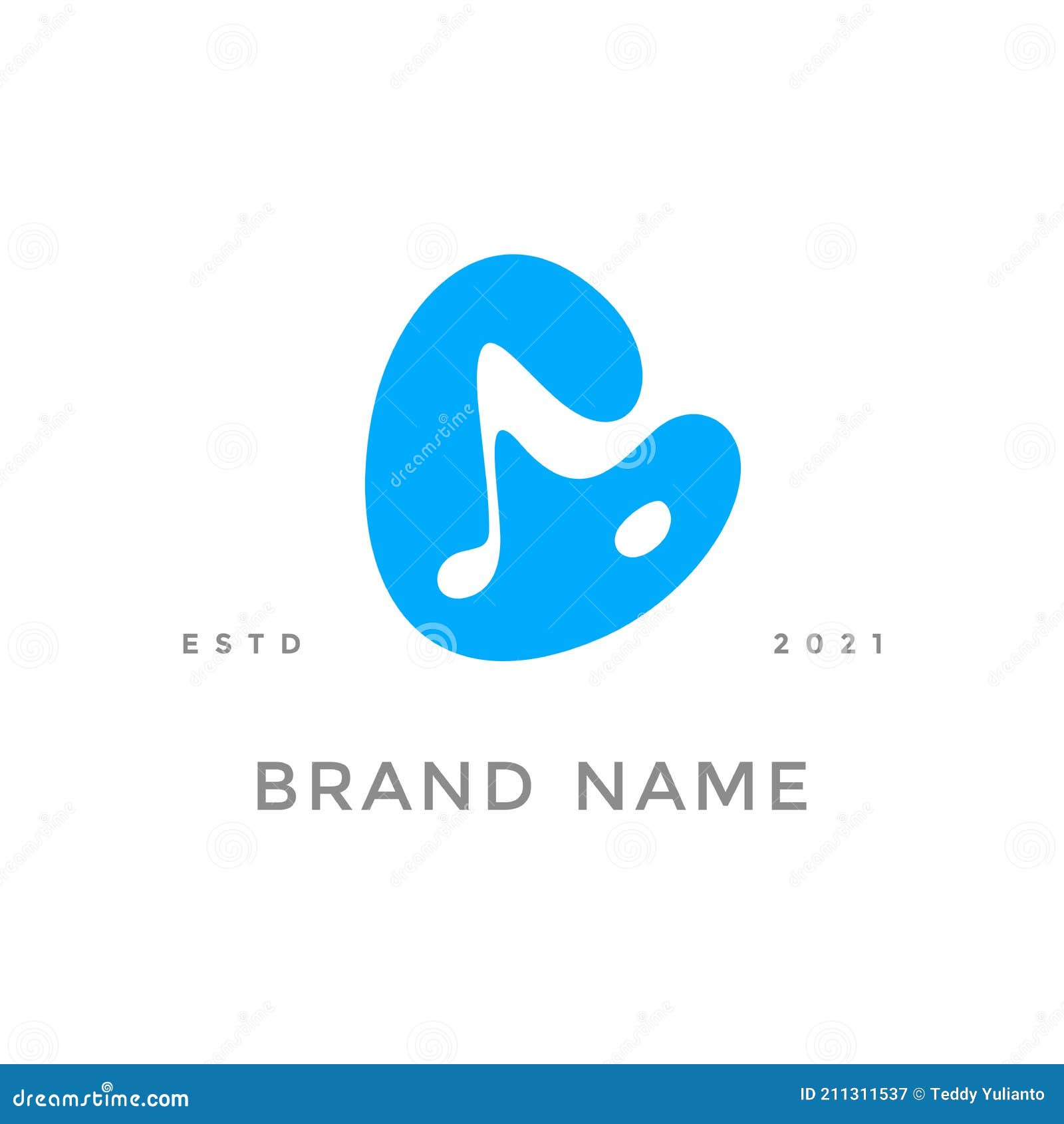 Simple and Clean Music Logo Stock Vector - Illustration of colorful ...