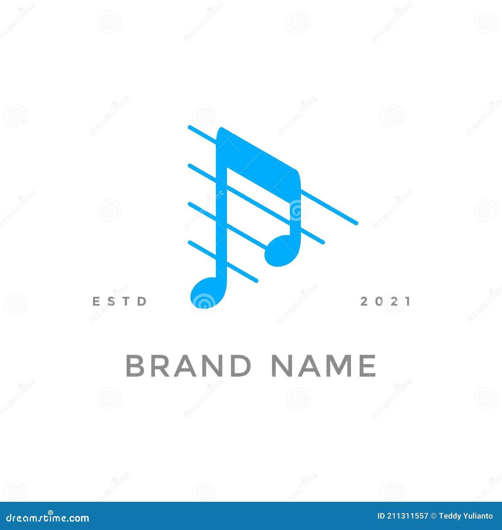 Simple and Clean Music Logo Stock Vector - Illustration of isolated ...
