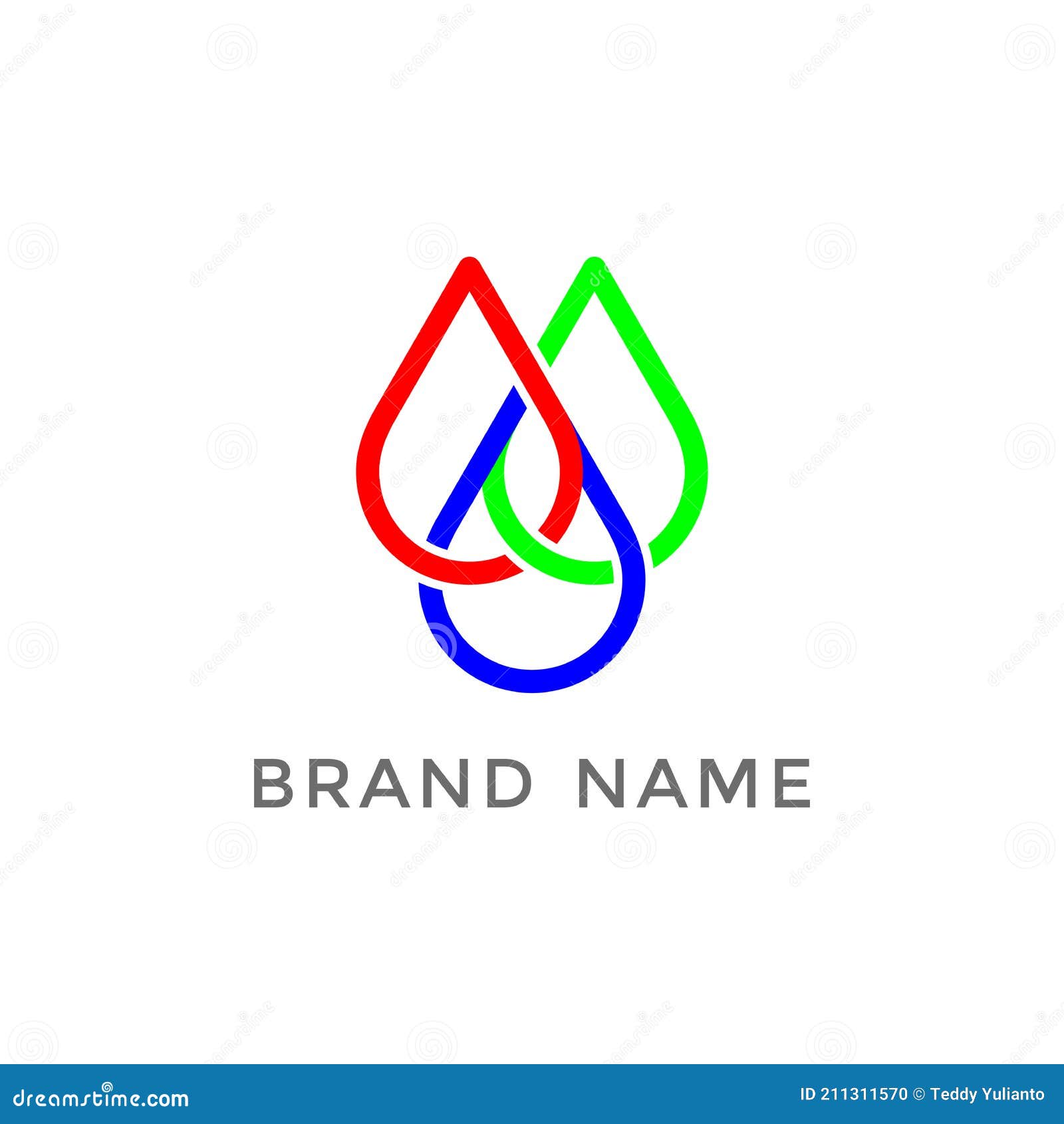 Simple RGB ink logo stock vector. Illustration of icon - 211311570