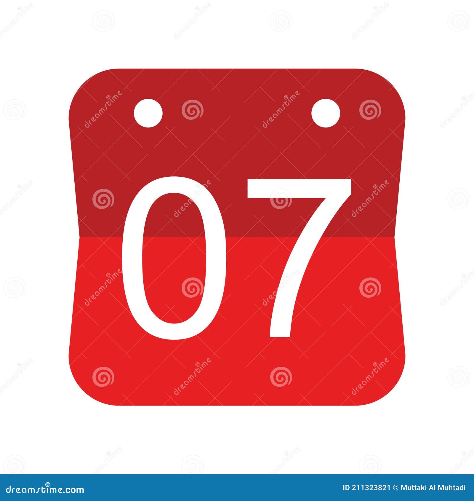 07 Event Date Icon, Calendar Date Icon Stock Vector - Illustration of ...