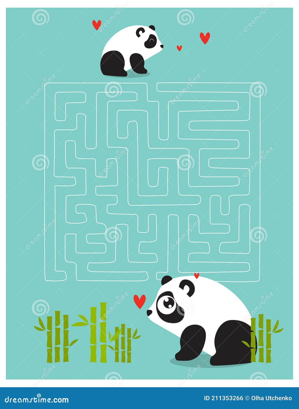 Print. Vector Game for Children with a Labyrinth. Stock Vector ...