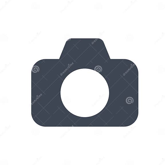 Dslr Camera Icon Flat Sign, Dslr, Lens, Photography, Camera Icon Stock ...