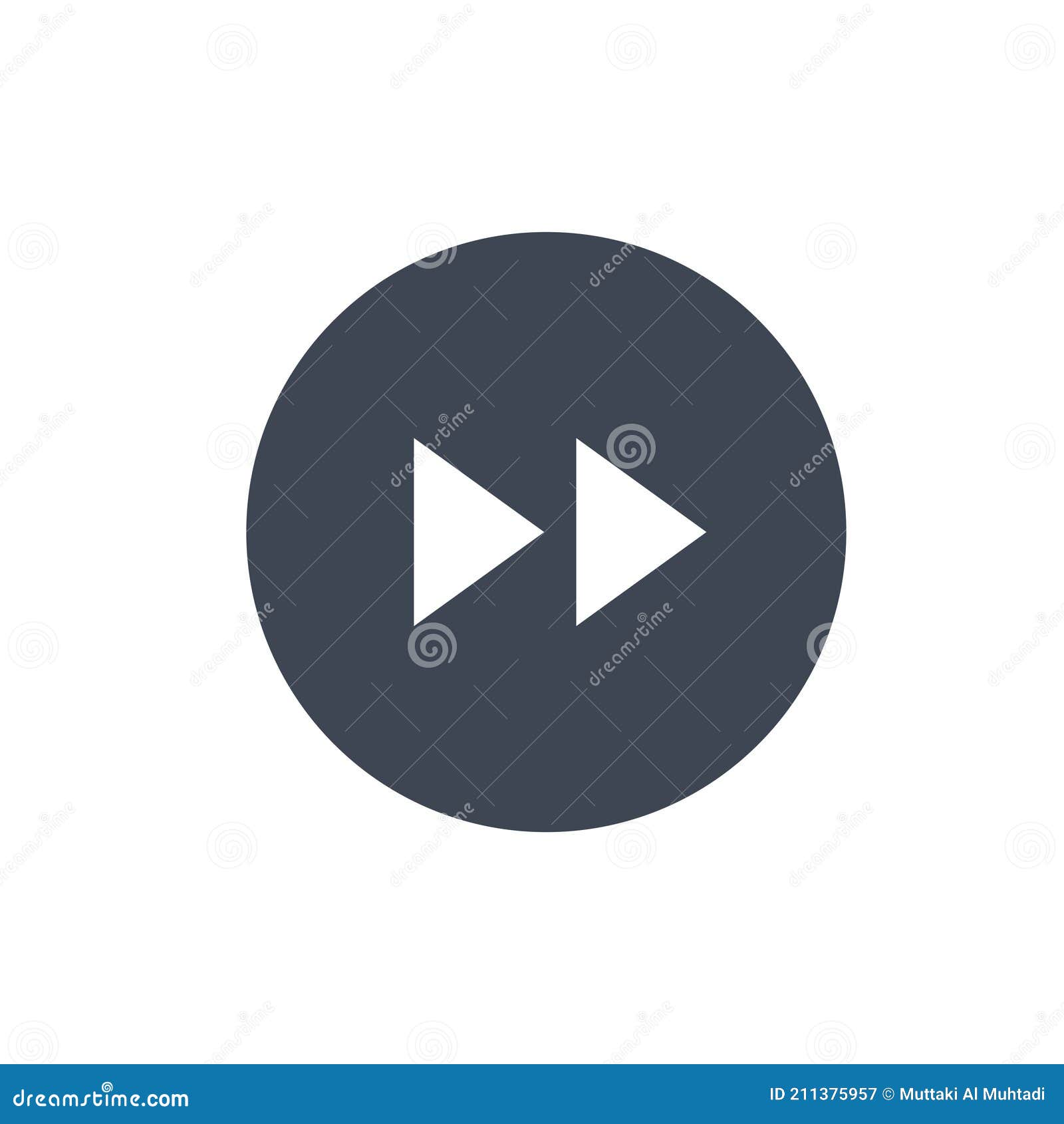 Fast Forward Button Icons Vector Graphic Stock Vector - Illustration of ...