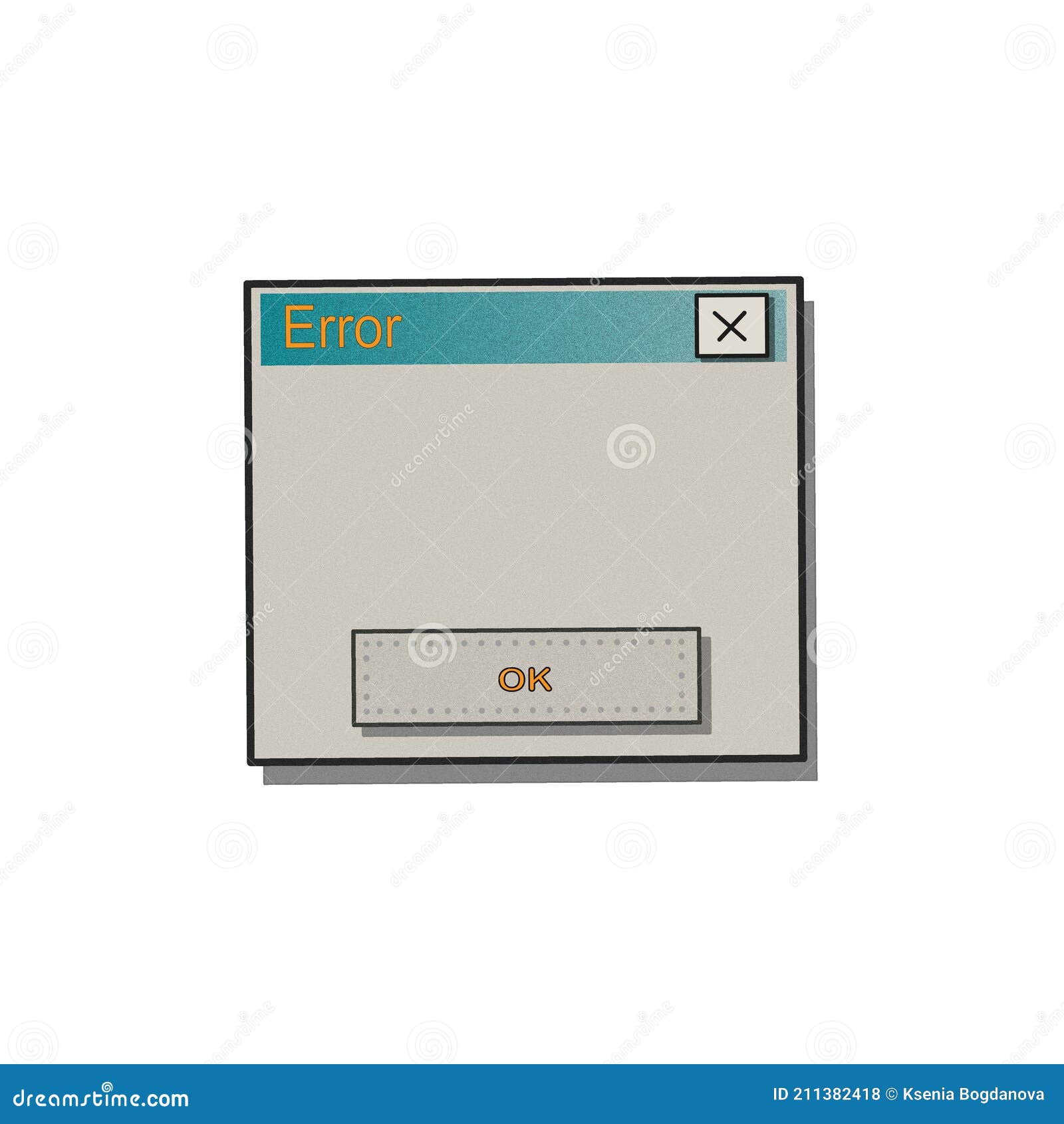 Color Clip Art of the Error Icon. Stock Illustration - Illustration of ...