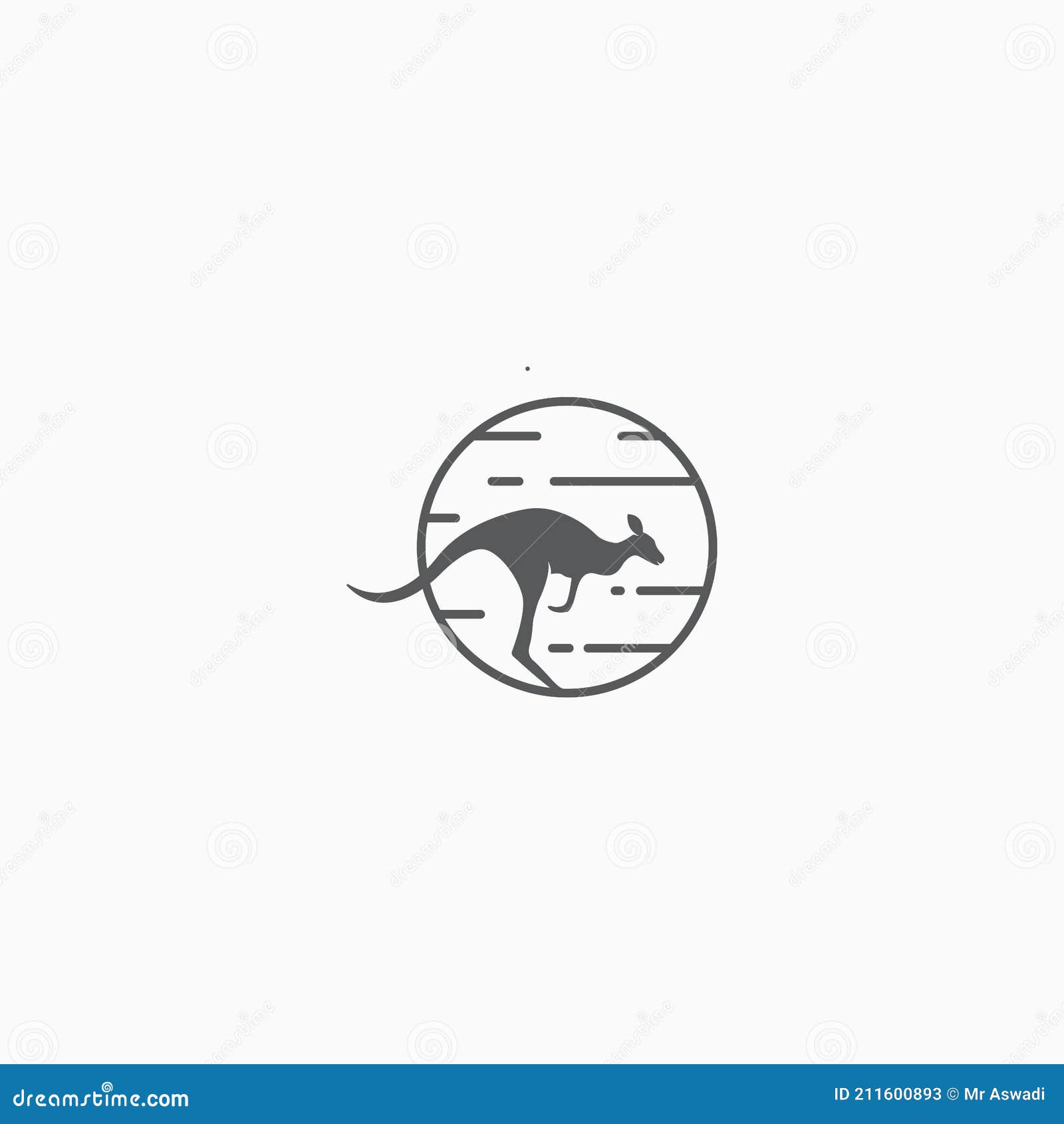 Kangaroo Logo Icon Design Template Vector Illustration Stock Vector ...
